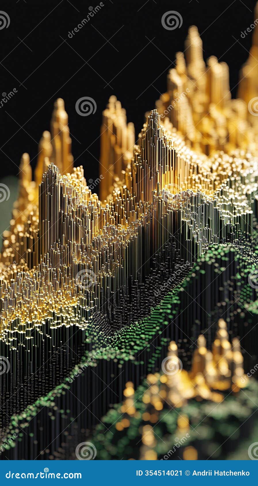 Pixel Art Graph Of Financial Projections With Labeled Axes And A Green ...