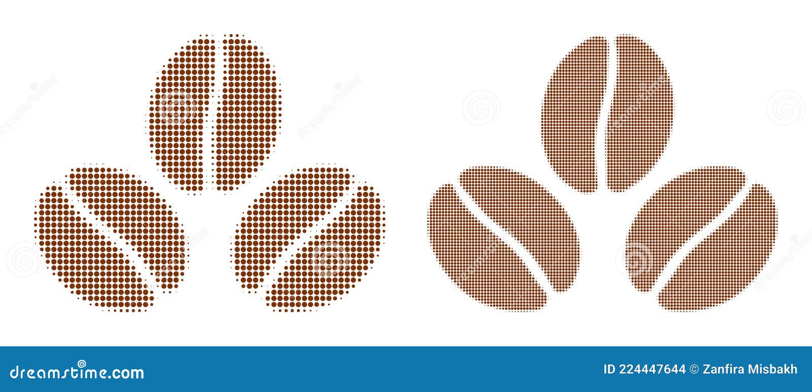 Pixel Halftone Cacao Beans Icon Stock Vector - Illustration of beverage ...