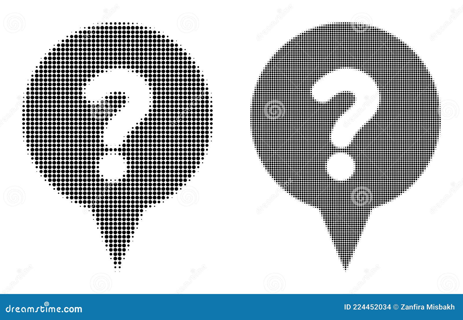 Pixel Halftone Question Banner Icon Stock Vector - Illustration of test ...