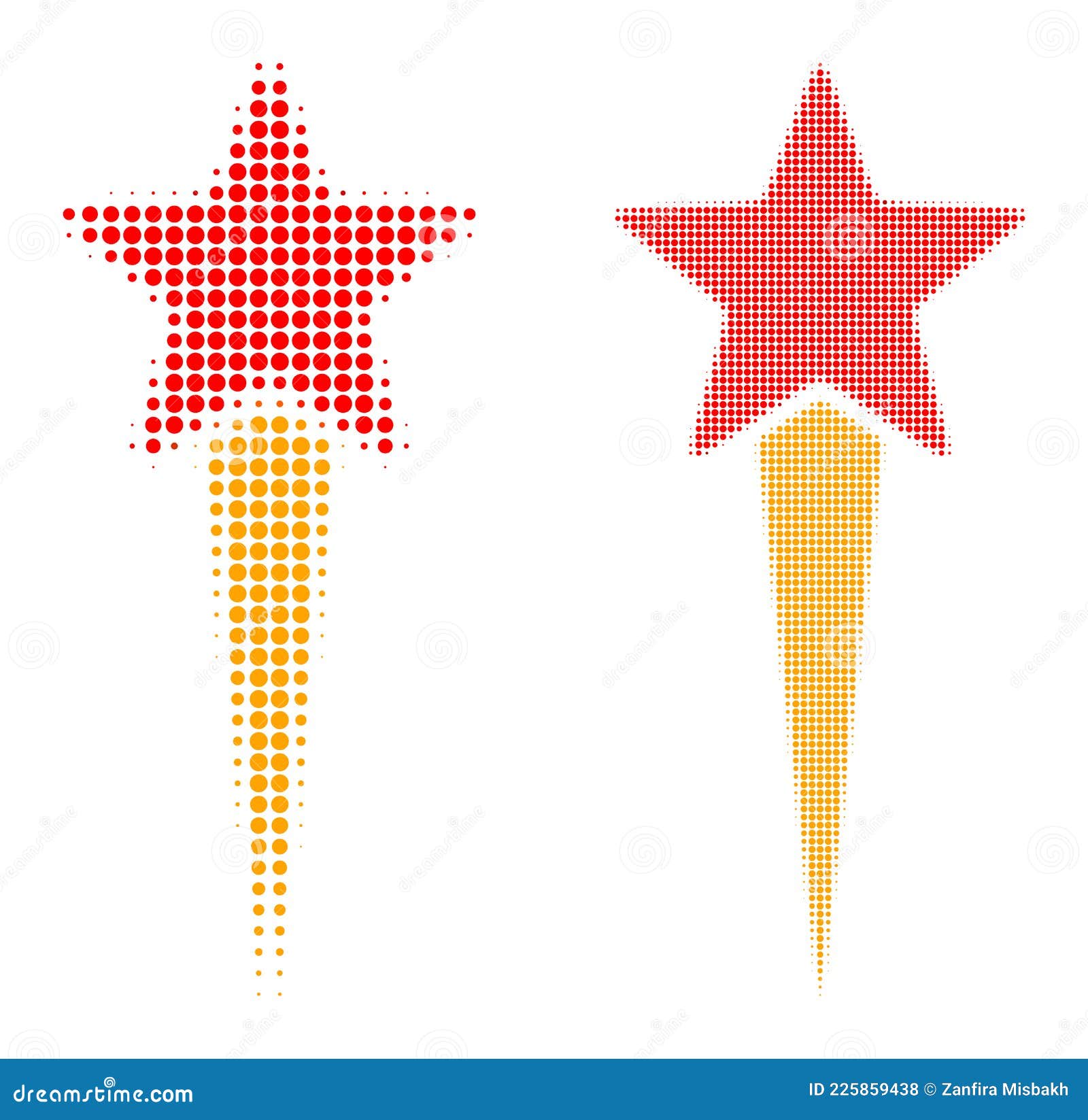 Pixel Halftone Star Start Icon Stock Vector - Illustration of structure ...