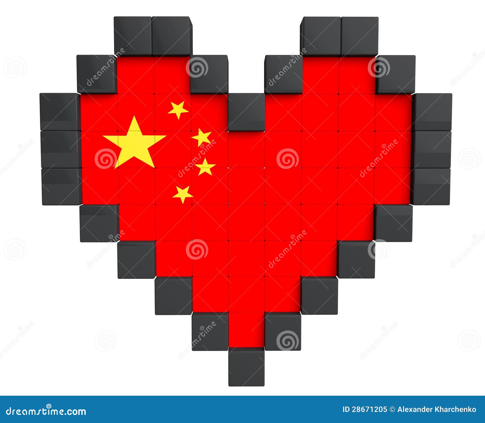 Pixel Map Of China. Vector Dotted Map Of China Isolated On White ...