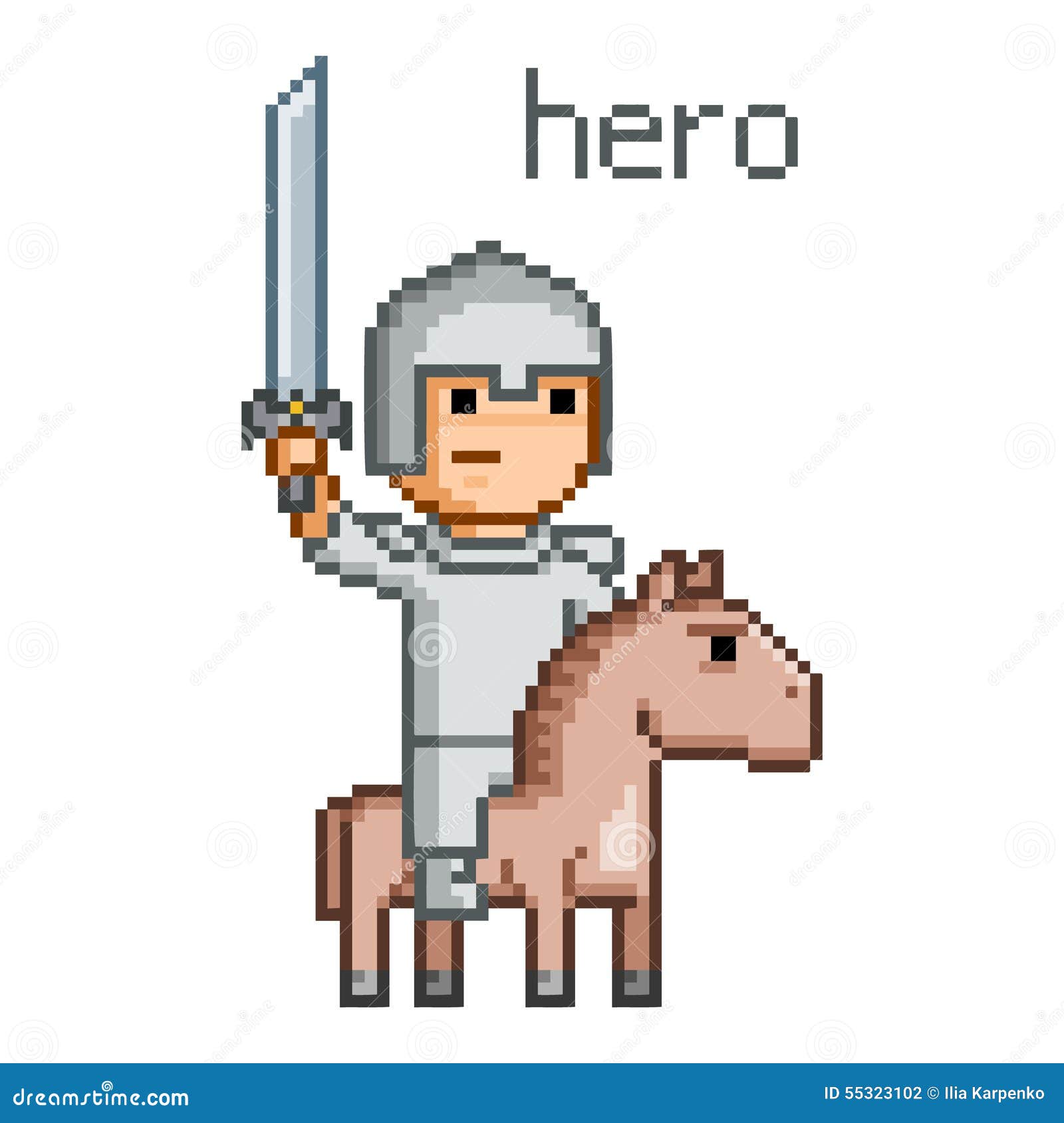 Minecraft Pixel Art Super Heroes Template