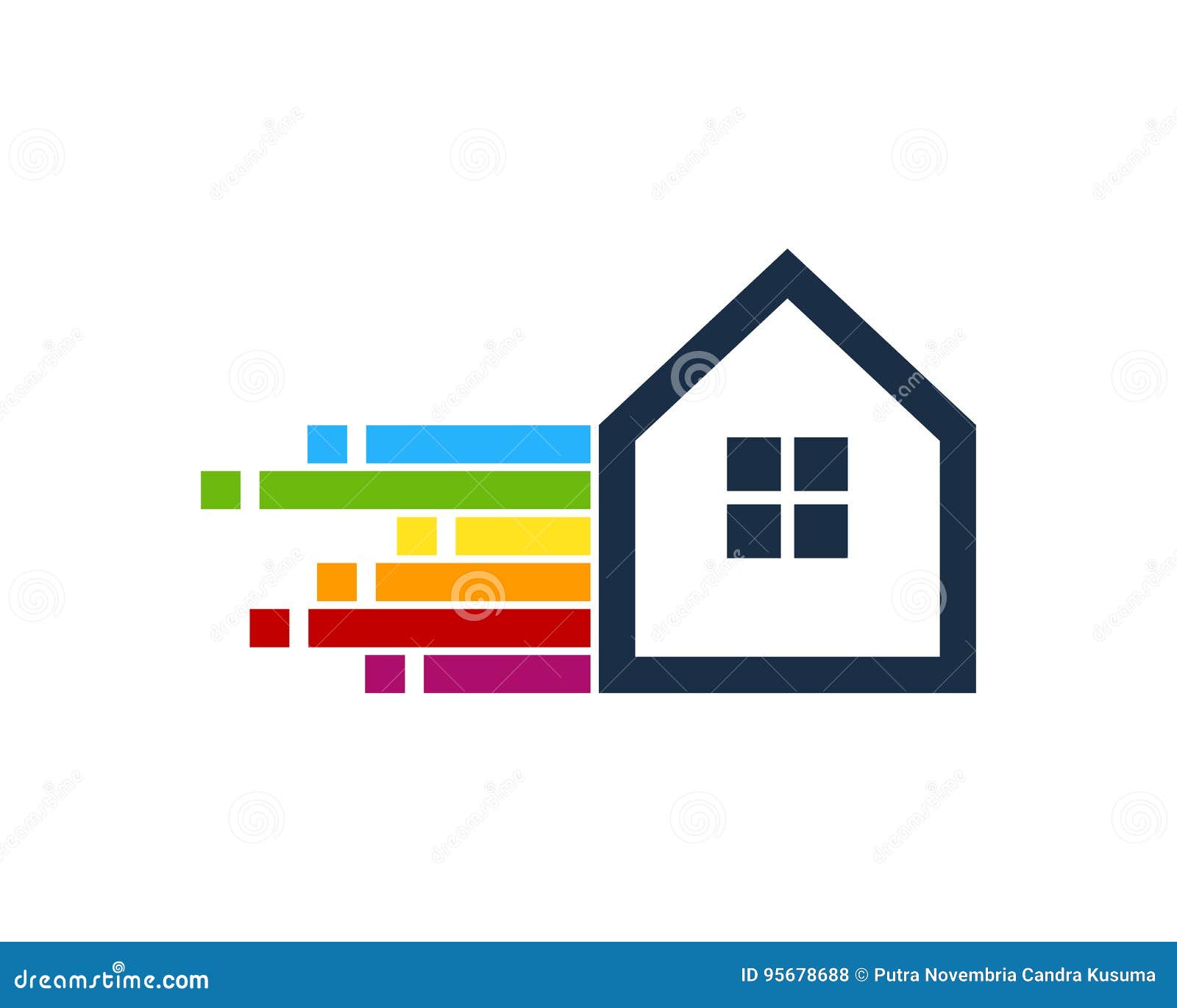 Pixel House Home Icon Logo Design Element Stock Vector - Illustration ...