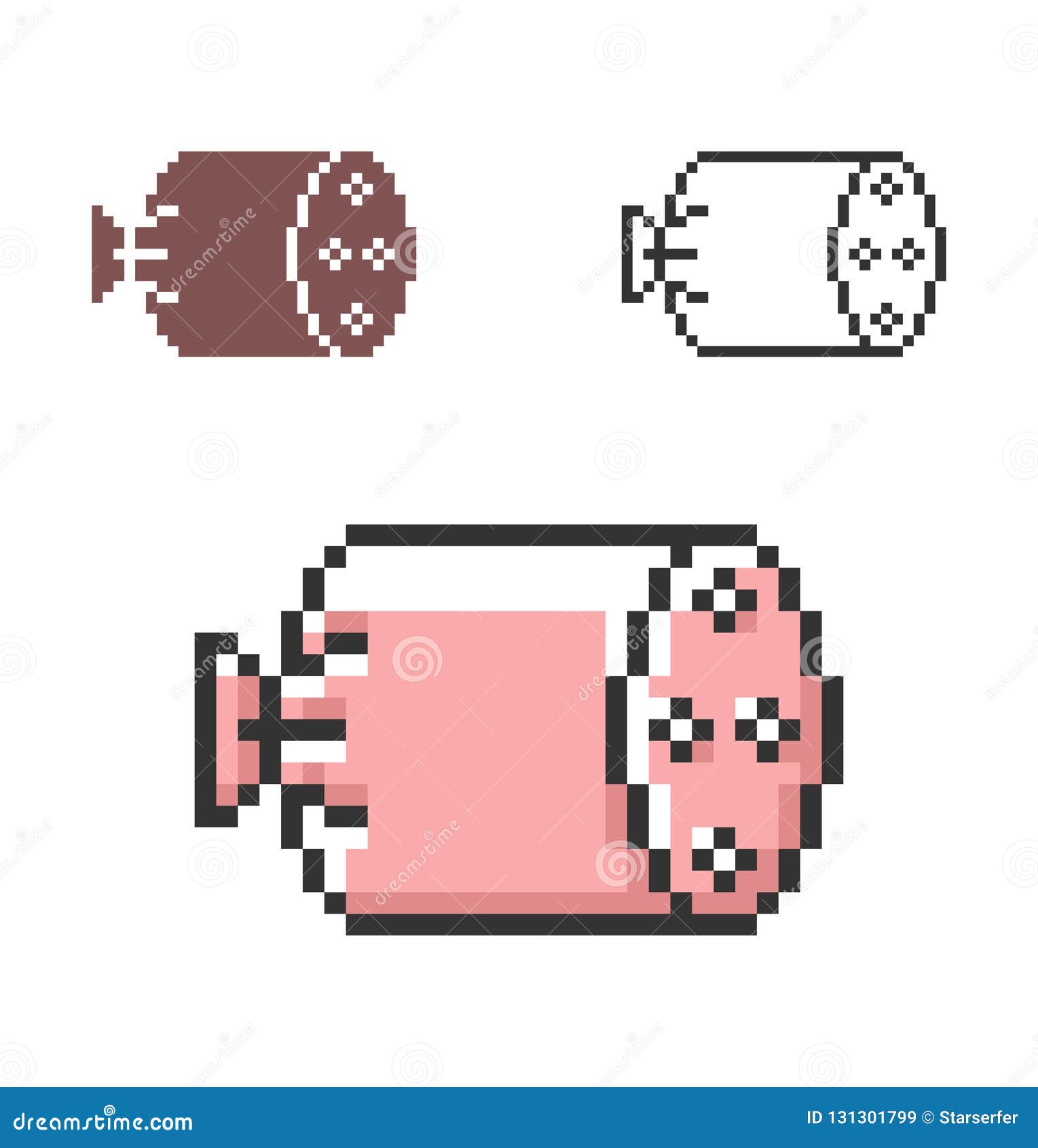 Egg And Sausage Pixel Art Pattern Seamless. 8 Bit Fried Egg And Bacon ...