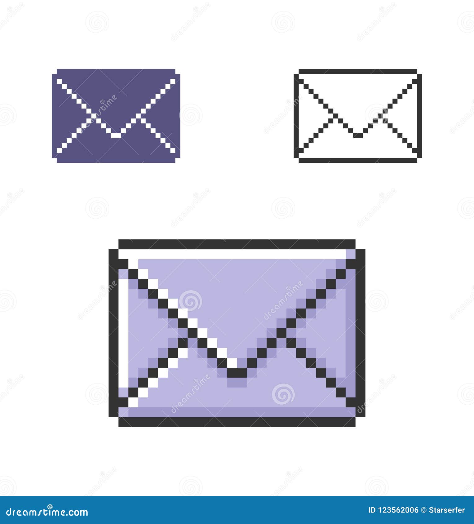 Pixel Art Envelope With Vibrant Colors By Pixelplantmaster Royalty-Free ...