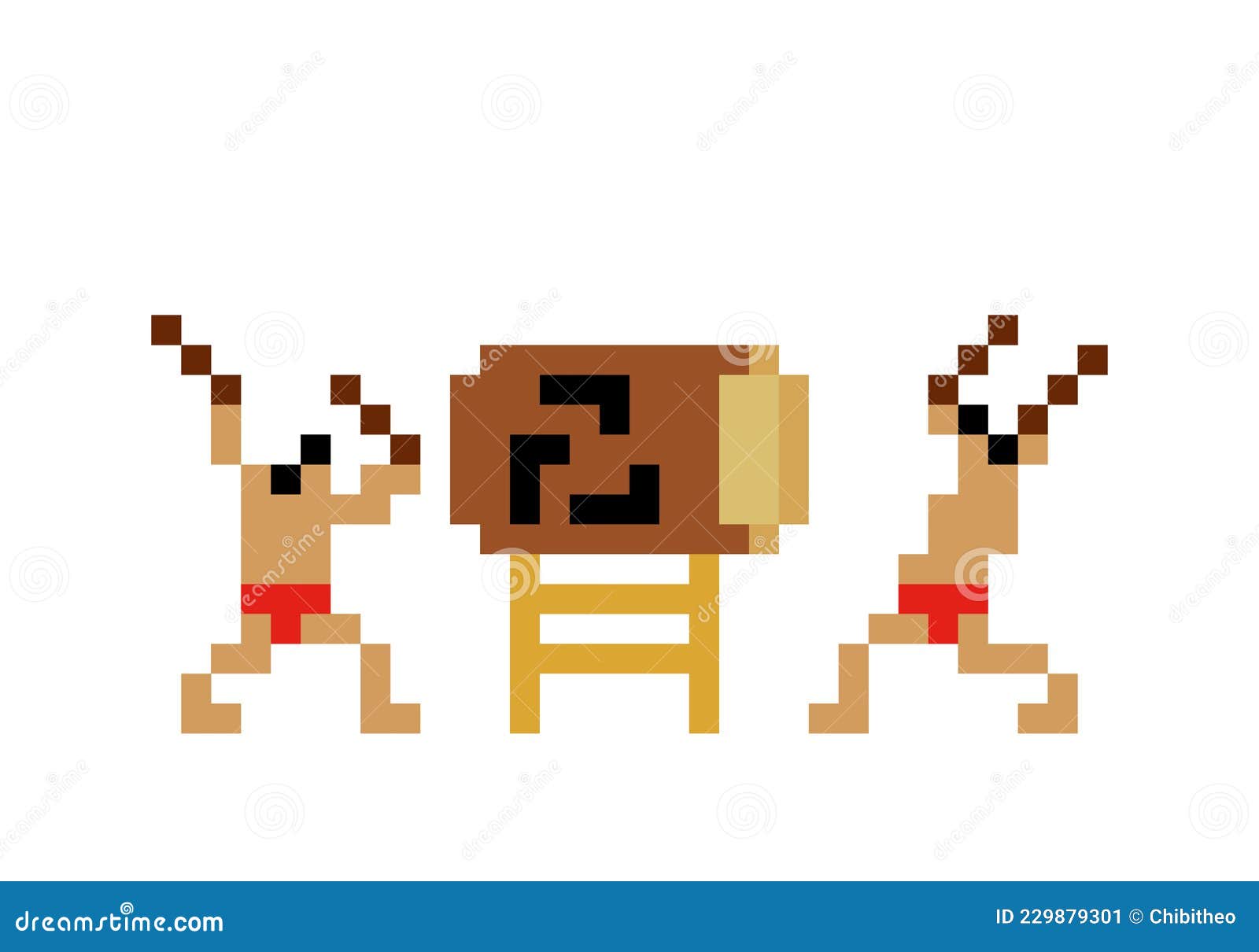 Japanese Sumo Drummer Pixel Art Stock Vector - Illustration of effect ...