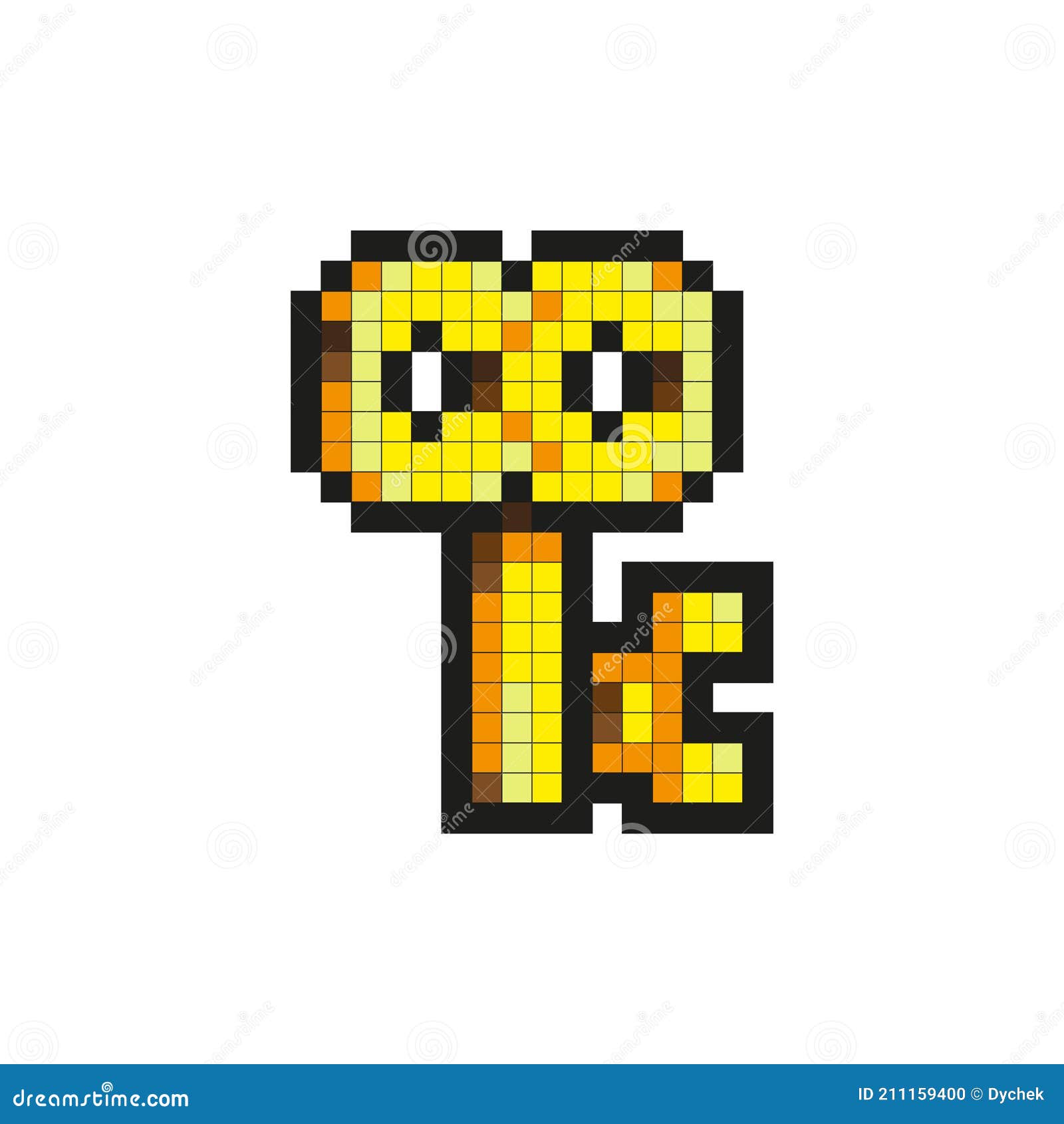 The pixel key. Mosaic stock vector. Illustration of abstract - 211159400