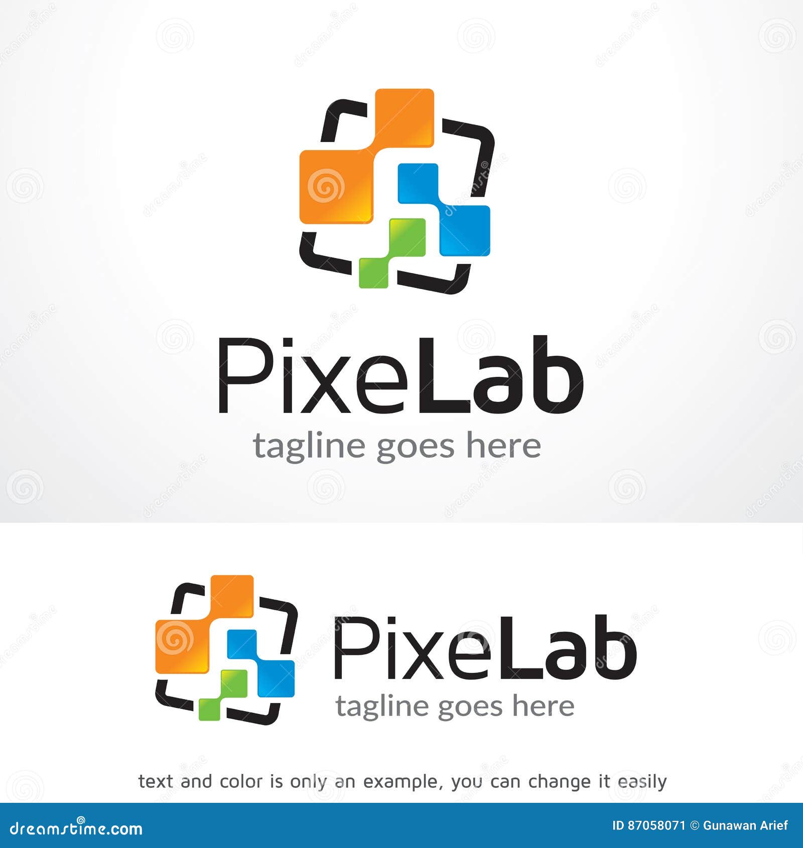 Pixel Lab Logo Template Design Vector Stock Vector - Illustration of ...