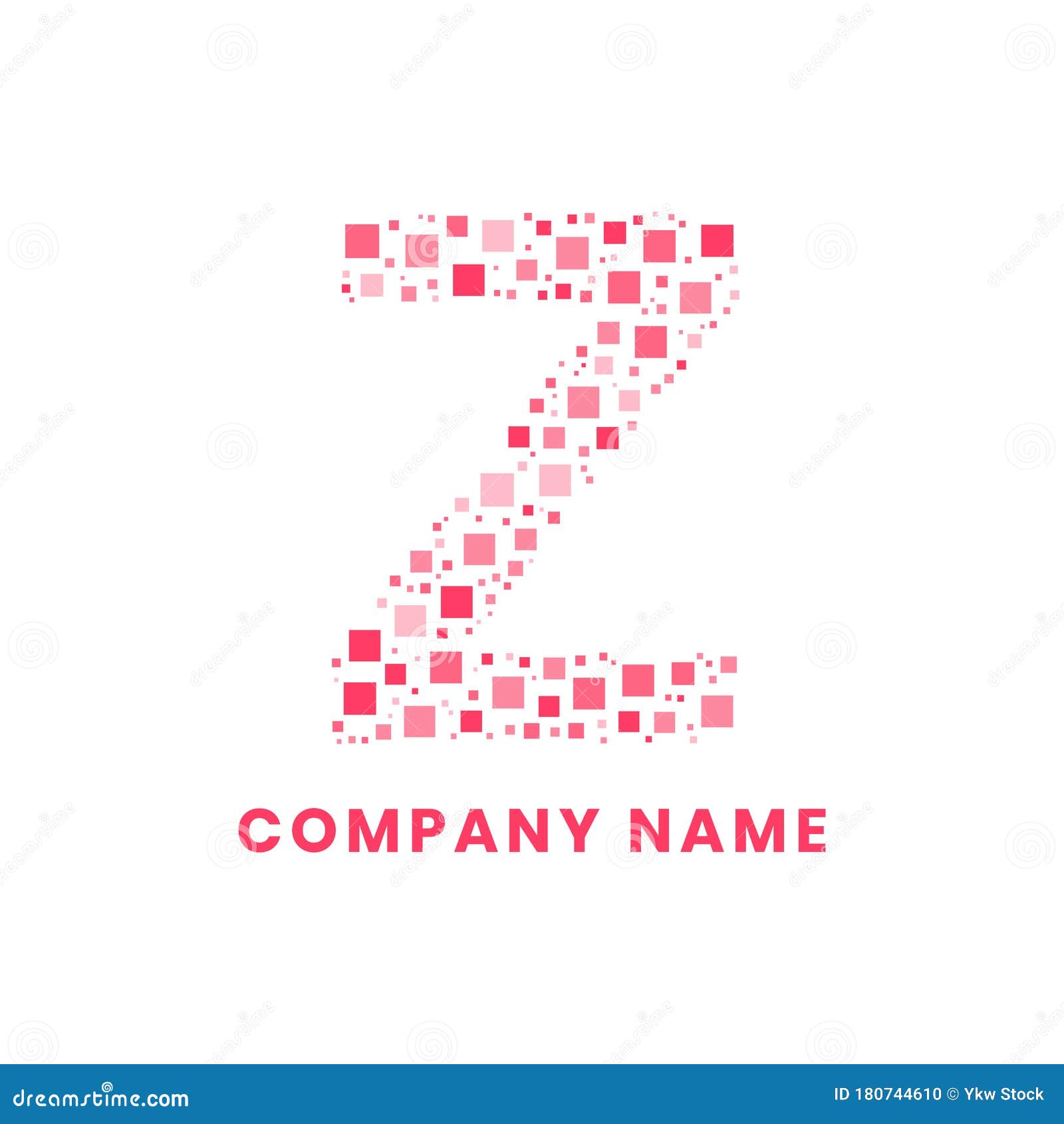 Creative Letter Z Spread Pixel Logo Stock Vector - Illustration of ...