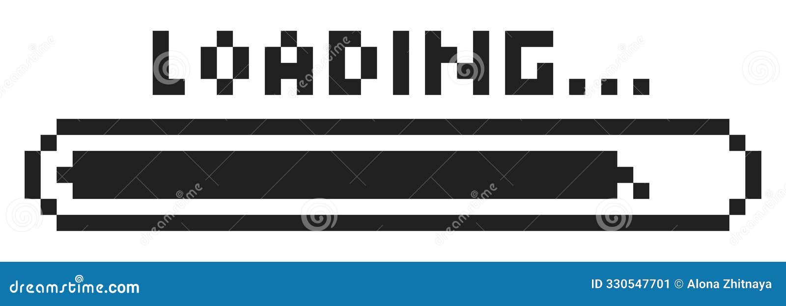 Pixel Loading Bar Y2k Retro 8 Bit Interface Game, Progress Level, Download Status Frame. Pixel ...