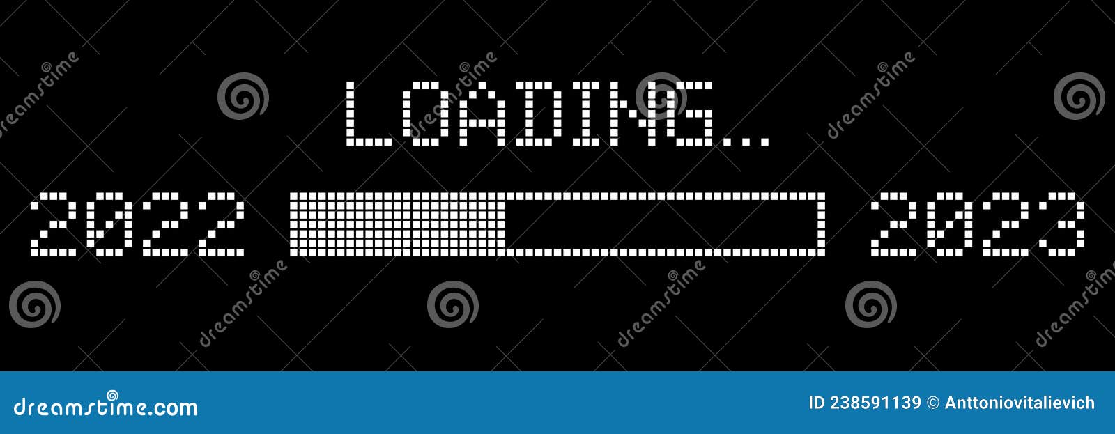 Pixel Art 8-bit Loading Bars Set - Isolated Vector Illustration ...