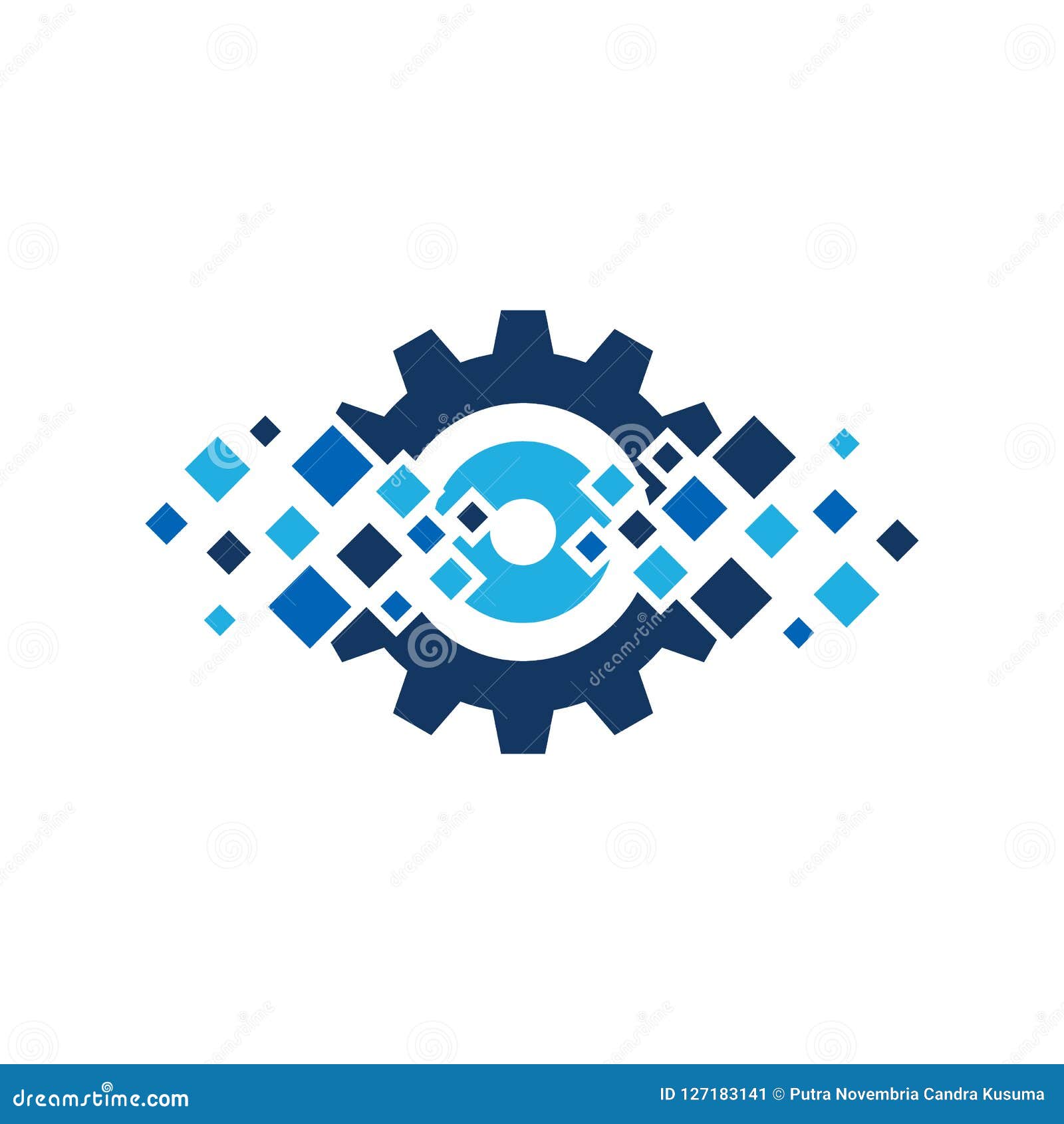 Pixel Logo Icon Design De La Herramienta Ilustración del Vector ...