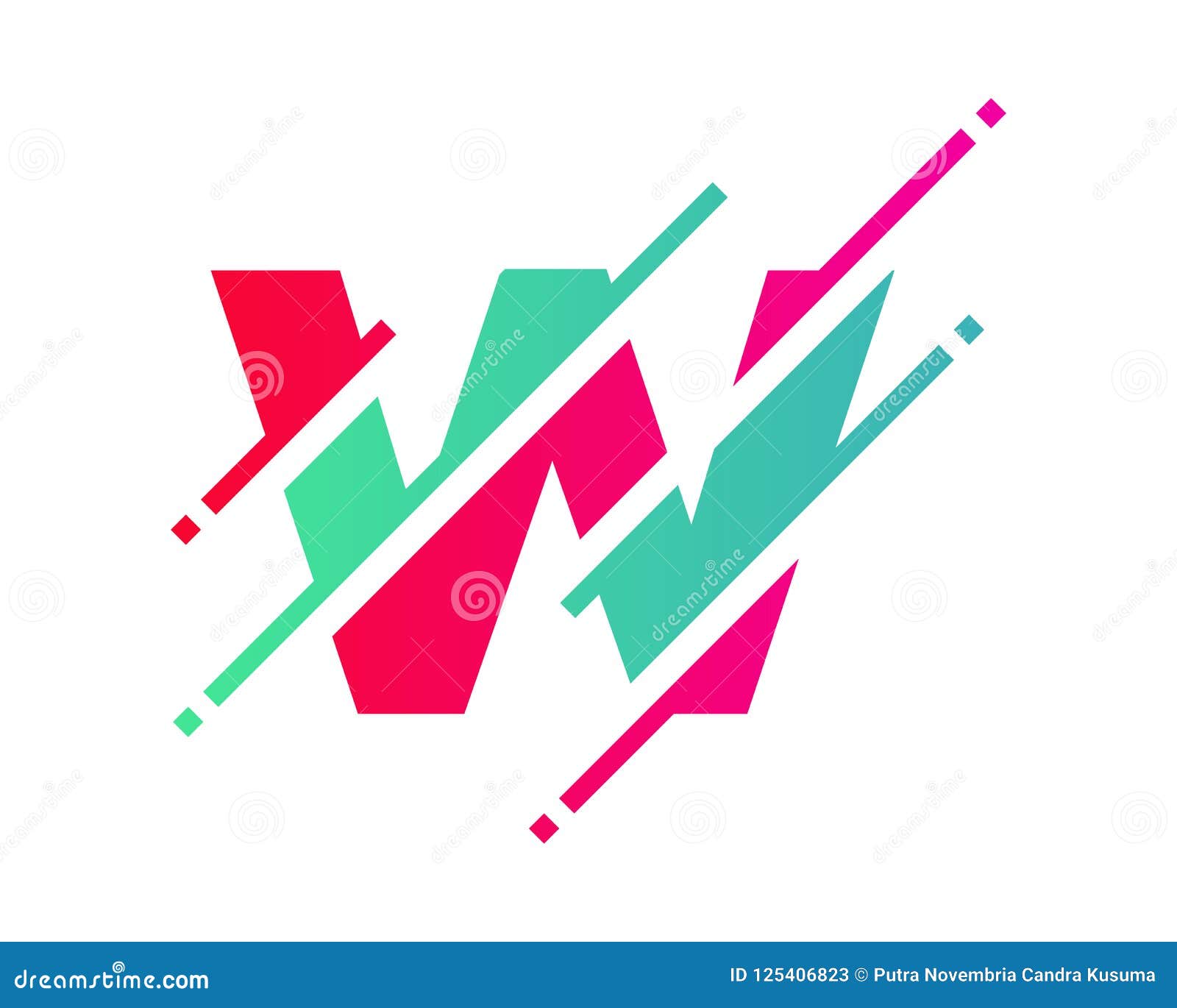 Pixel Logo Icon Design De Lettre De W Digital Illustration de Vecteur ...