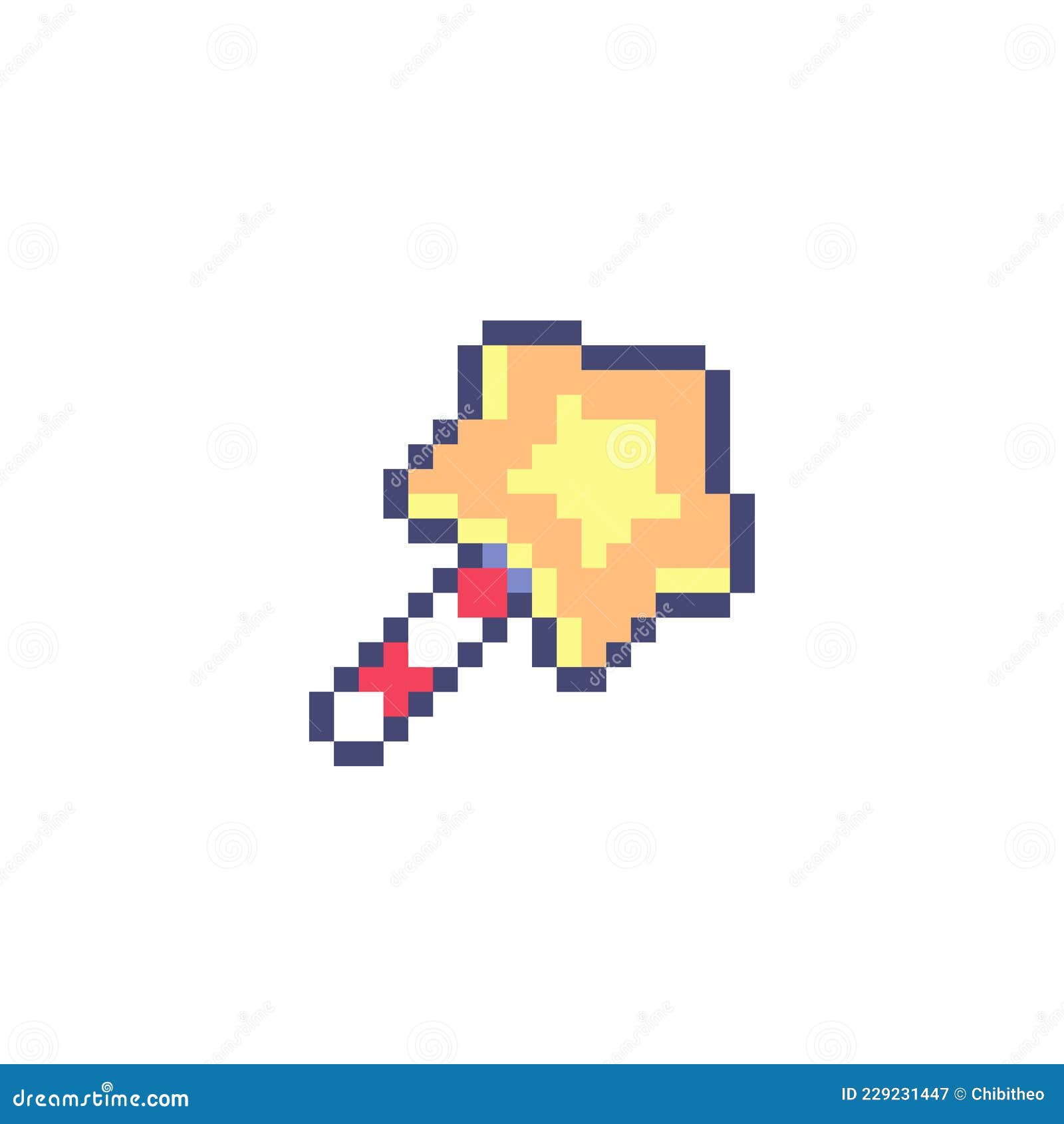 Pixel Magic Wand Image for Cross Stitch and Crochet Stock Vector ...