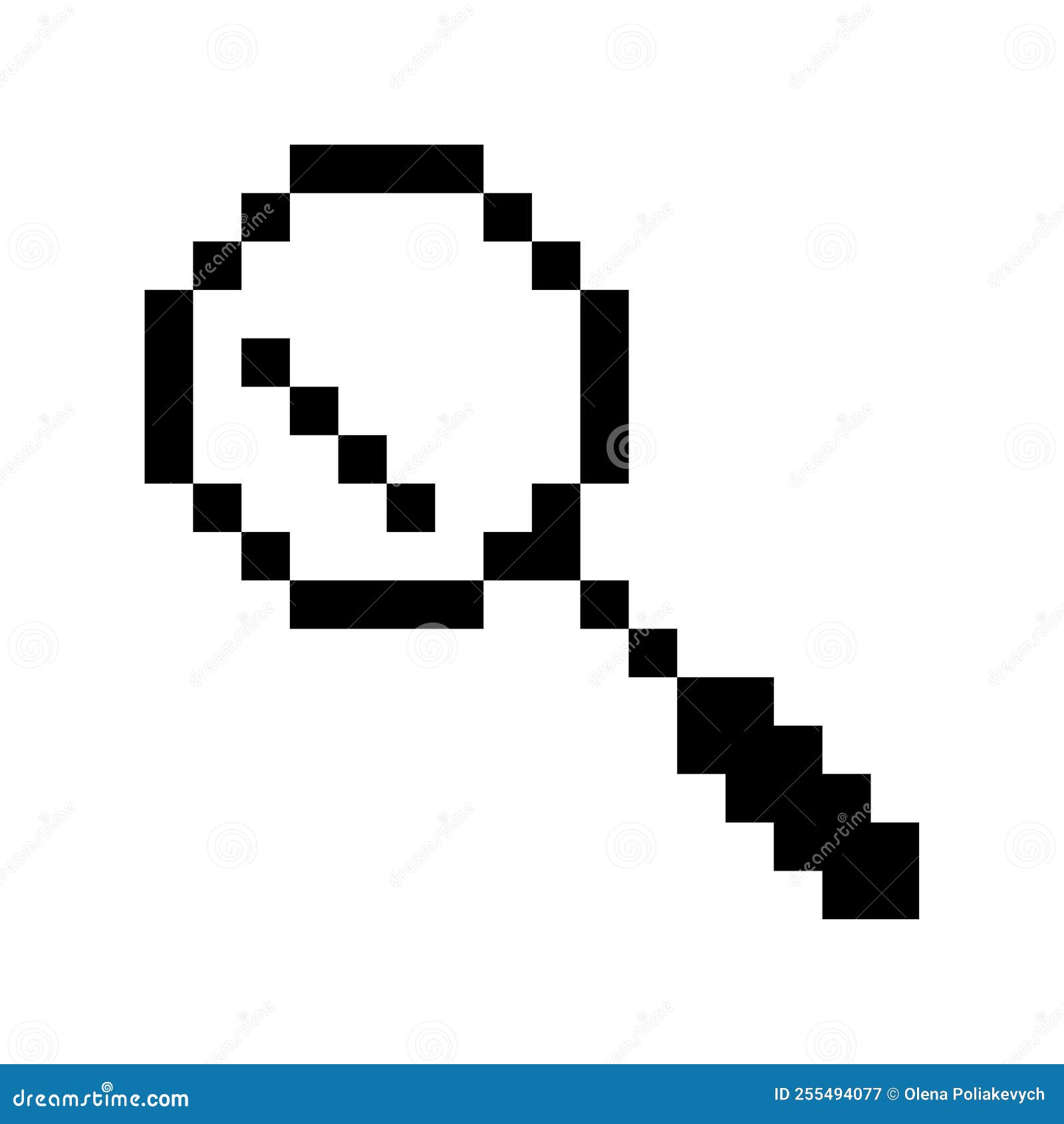 Pixel Magnifier Icon. Magnifying Glass. Vector Illustration. Stock ... Pixel Magnifier Icon. Magnifying Glass. Vector Illustration. Stock ...