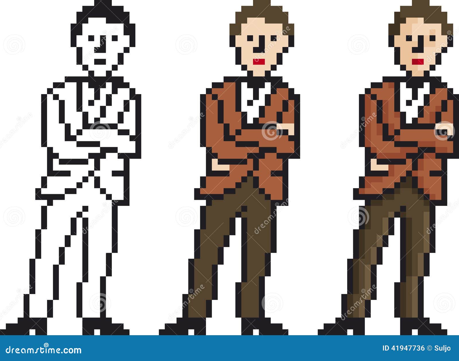 Pixel Businessmen Stock Illustrations – 111 Pixel Businessmen Stock ...