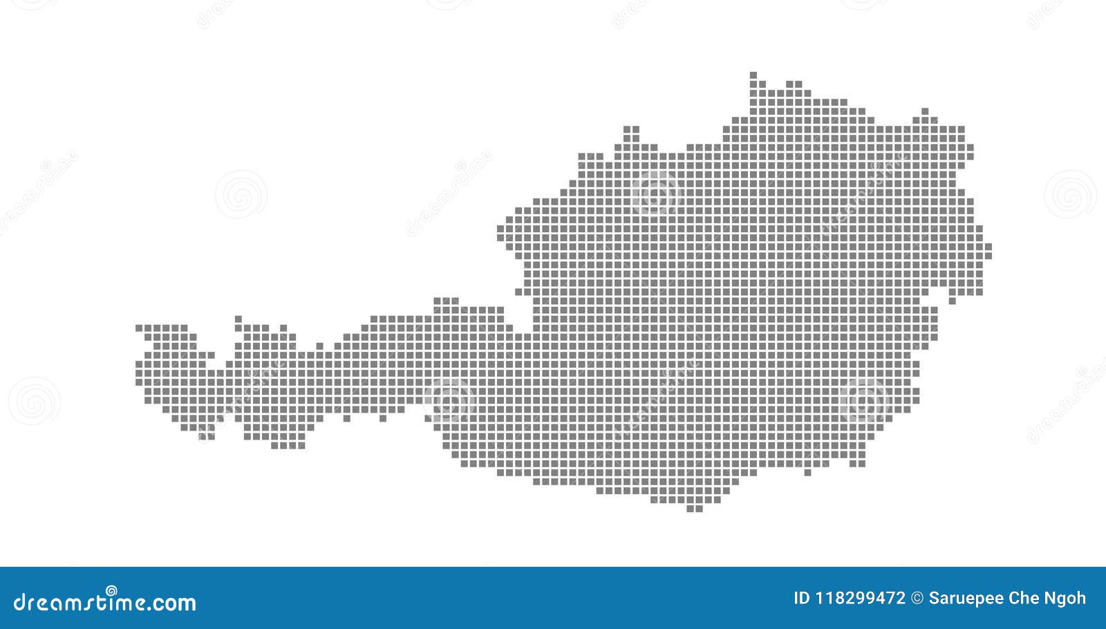 Austria Vector Map With The Capital City Of Wien | CartoonDealer.com ...