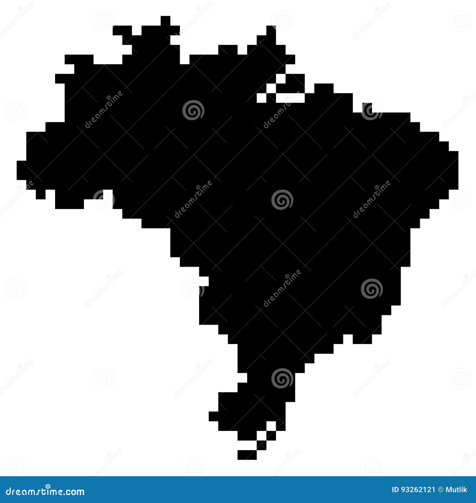 Pixel map stock vector. Illustration of icon, brasilia - 93262121