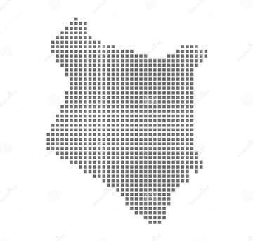 Pixel Map of Kenya. Vector Dotted Map of Kenya Isolated on White ...