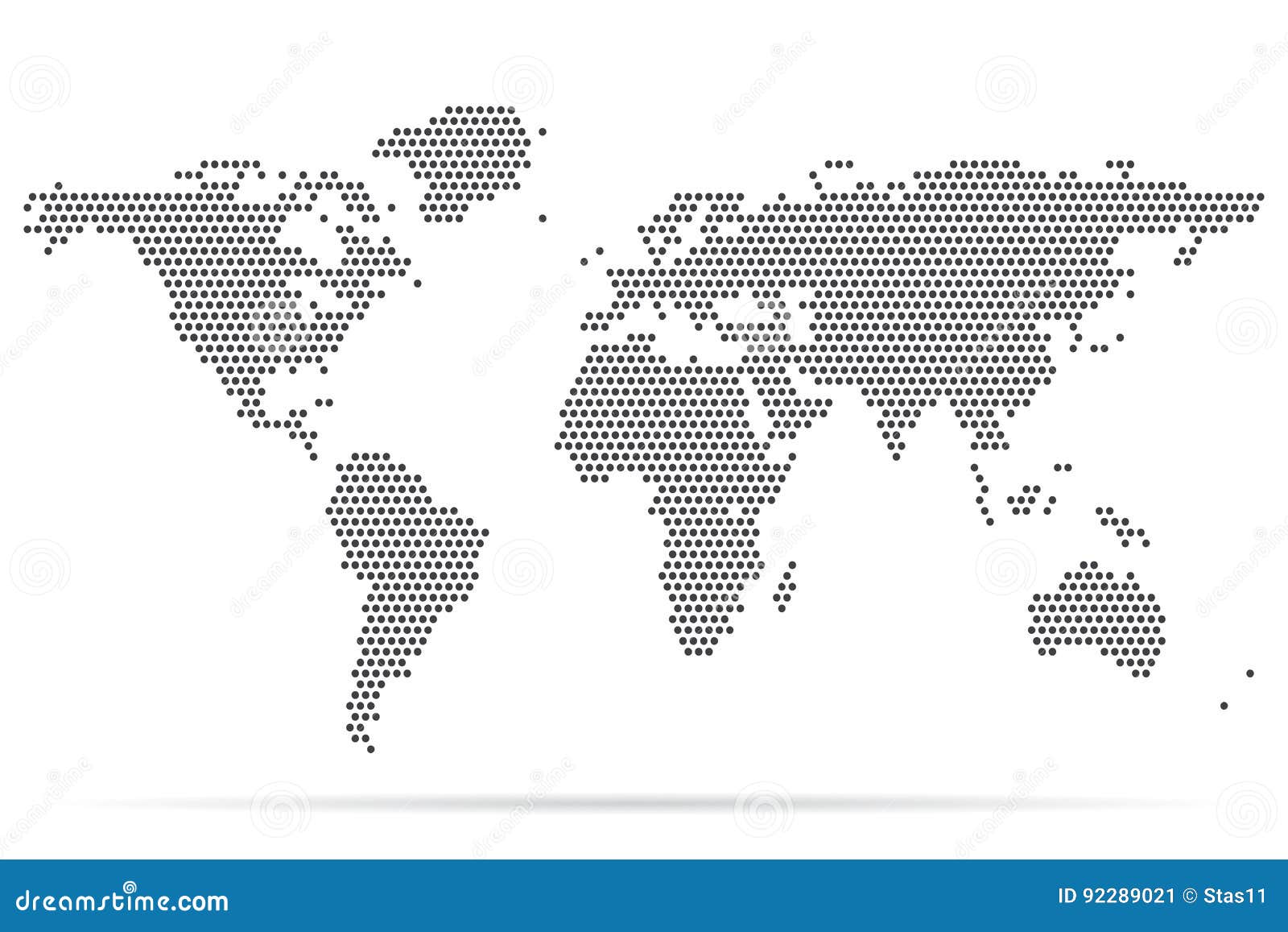 Pixel Map of World. Dotted World Map Stock Vector - Illustration of ...
