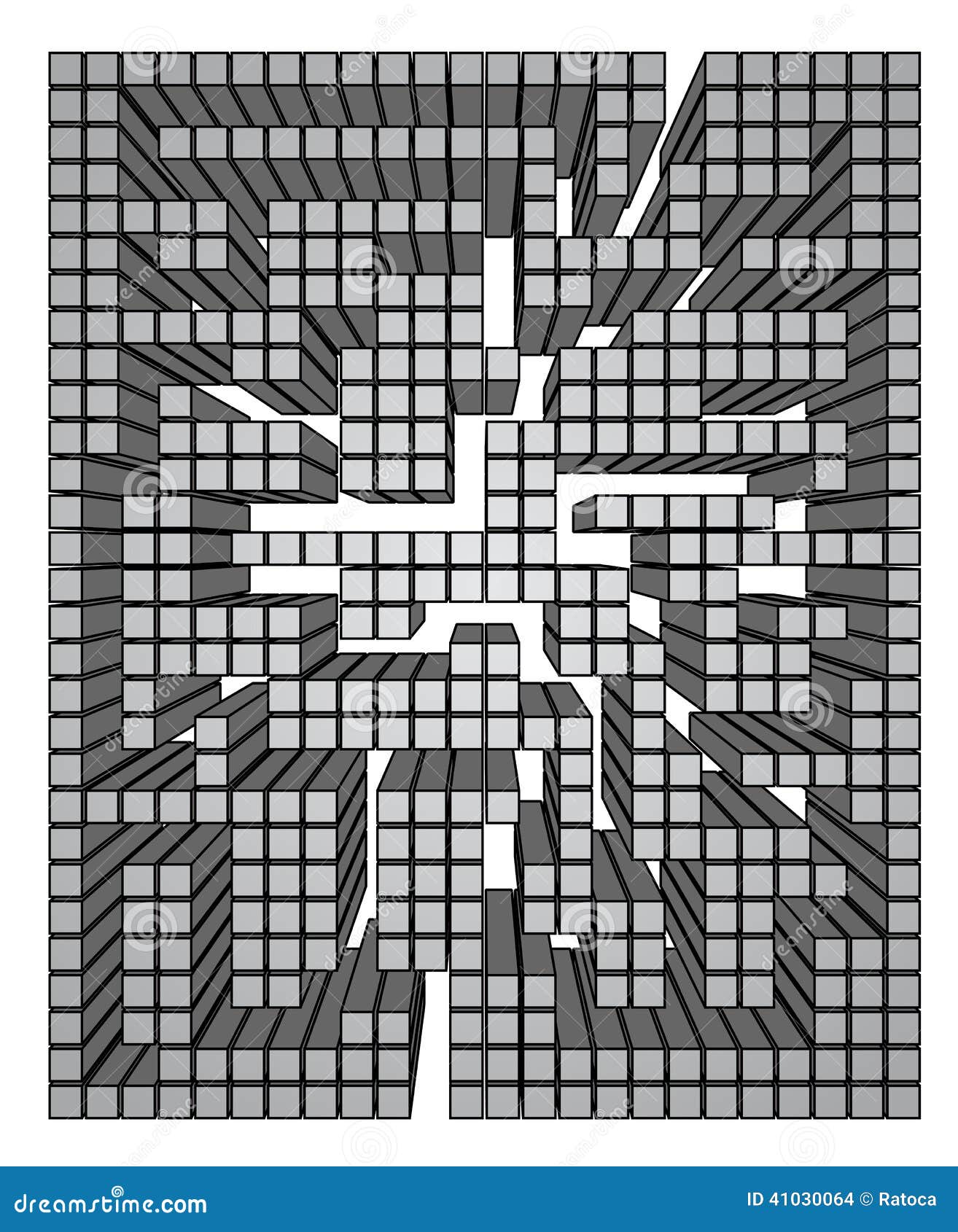 Pixel maze stock vector. Illustration of rare, innovative - 41030064