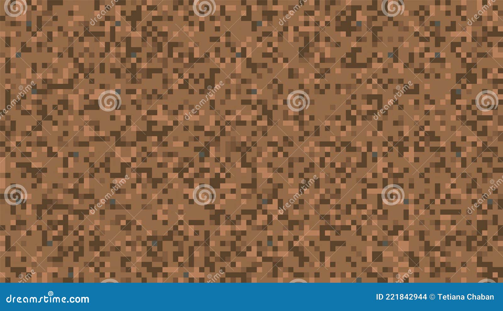 Pixel Minecraft Style Land Background. Concept of Game Ground Pixelated ...