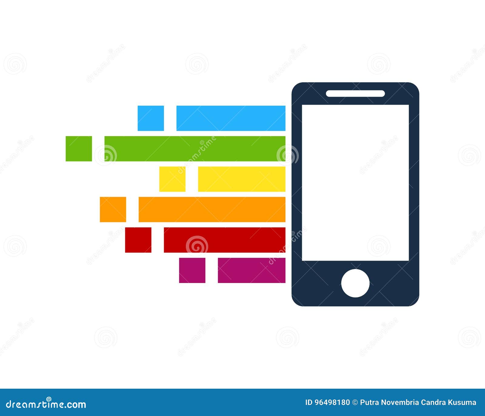 Pixel Mobile Phone Icon Logo Design Element Stock Vector - Illustration ...