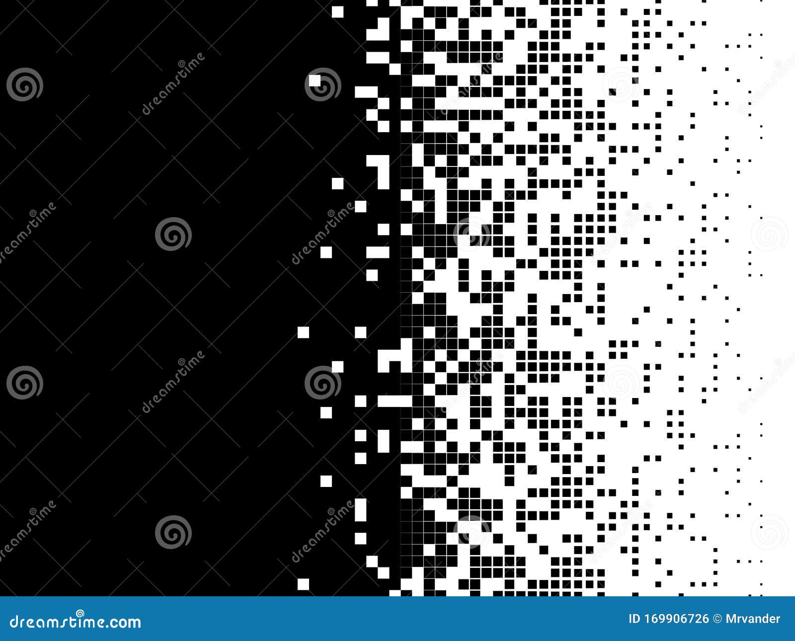 Pixel Mosaic Background. Black and White Geometric Background Stock ...