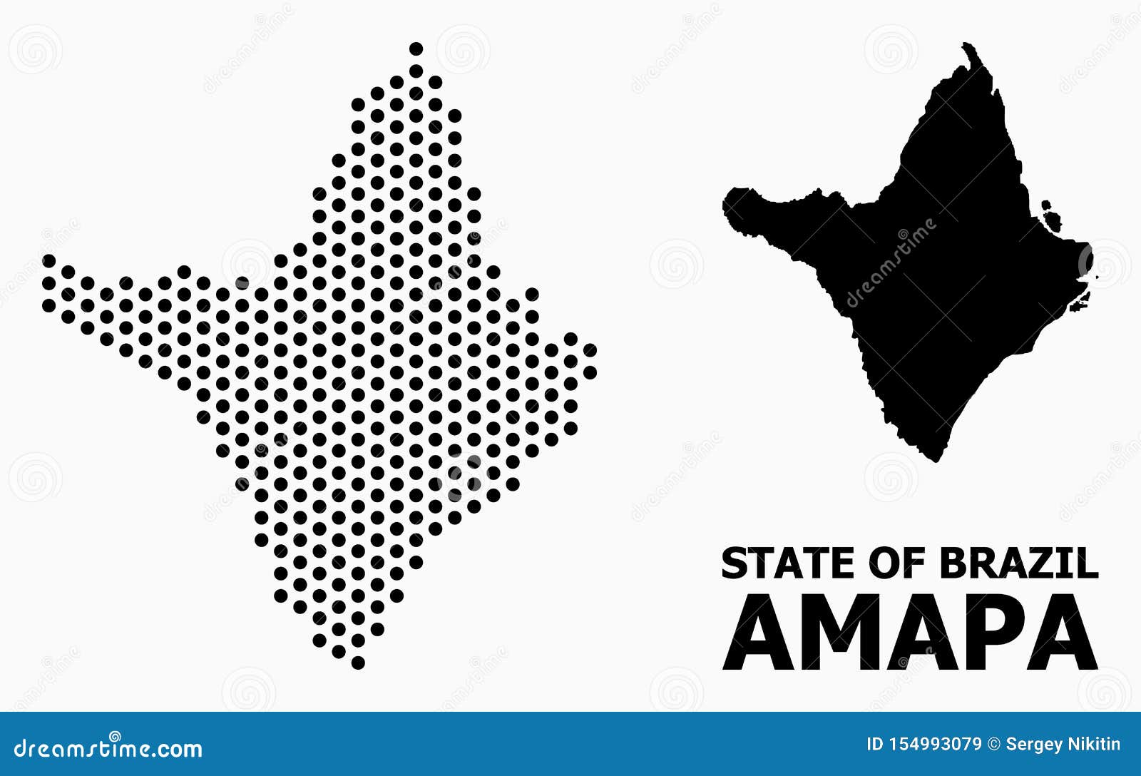 Amapa State Regions Map Royalty-Free Stock Photography | CartoonDealer ...