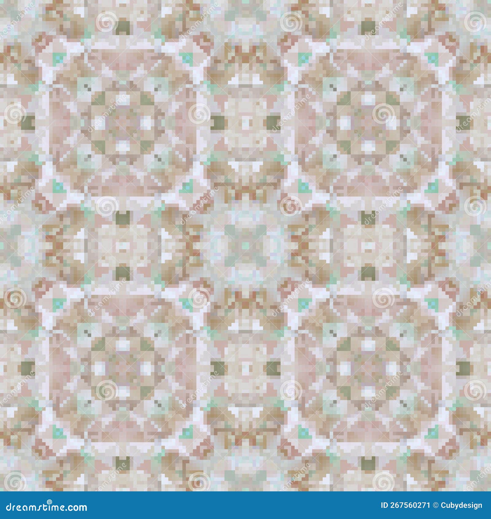 Pixel Mosaic Seamless Pattern Design, Repeat Textile Design. Fabric ...