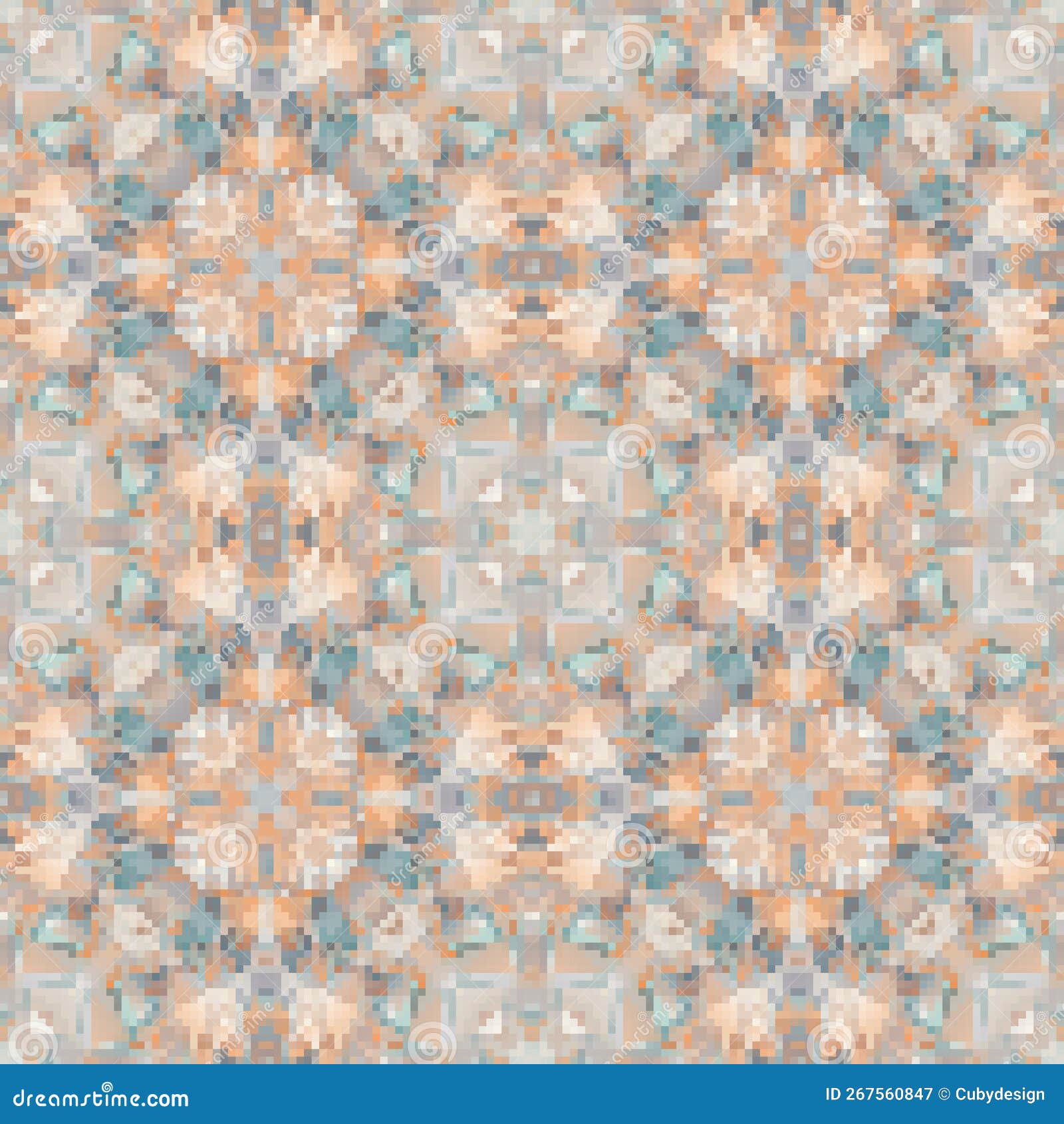 Pixel Mosaic Seamless Pattern Design, Repeat Textile Design. Fabric ...