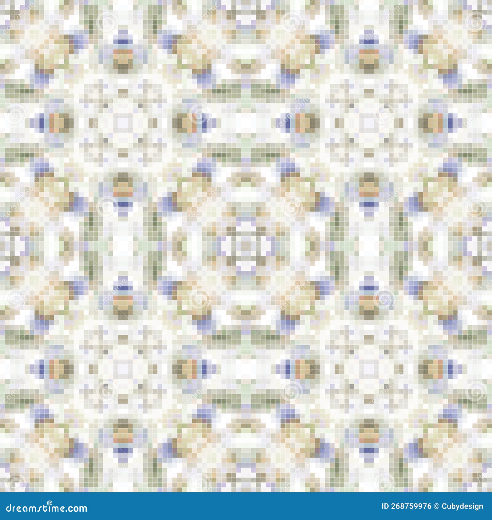 Pixel Mosaic Seamless Pattern Design, Repeat Textile Design, Surface Design Stock Illustration ...