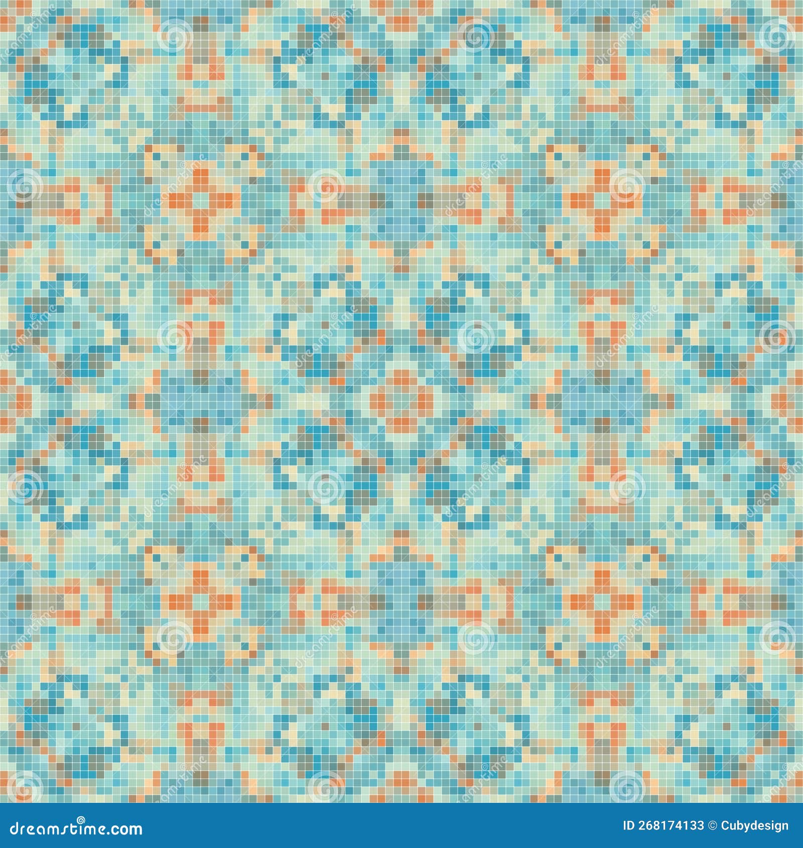Pixel Mosaic Seamless Pattern Design, Repeat Textile Design. Fabric ...