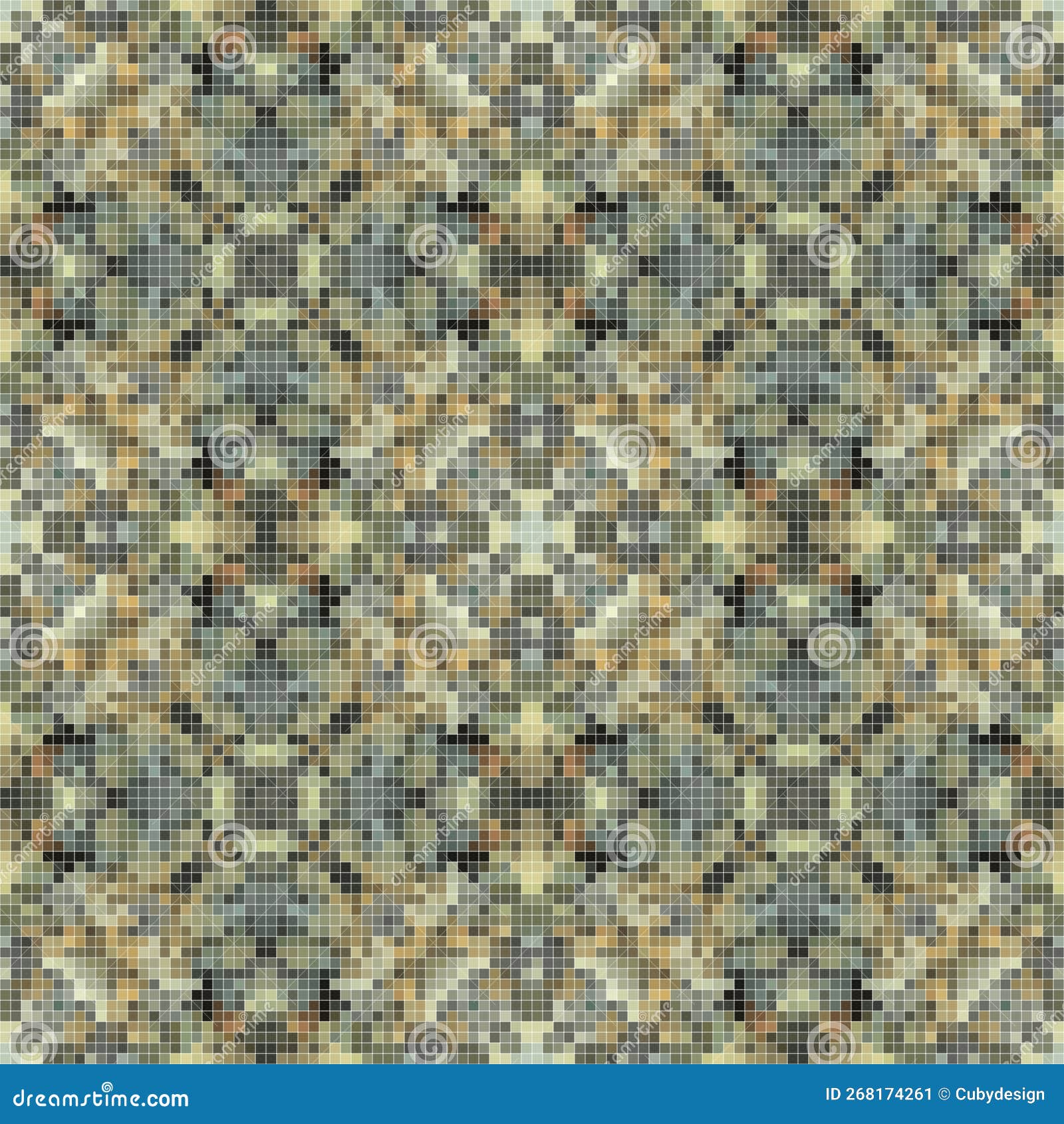 Pixel Mosaic Seamless Pattern Design, Repeat Textile Design. Fabric Print Stock Illustration ...