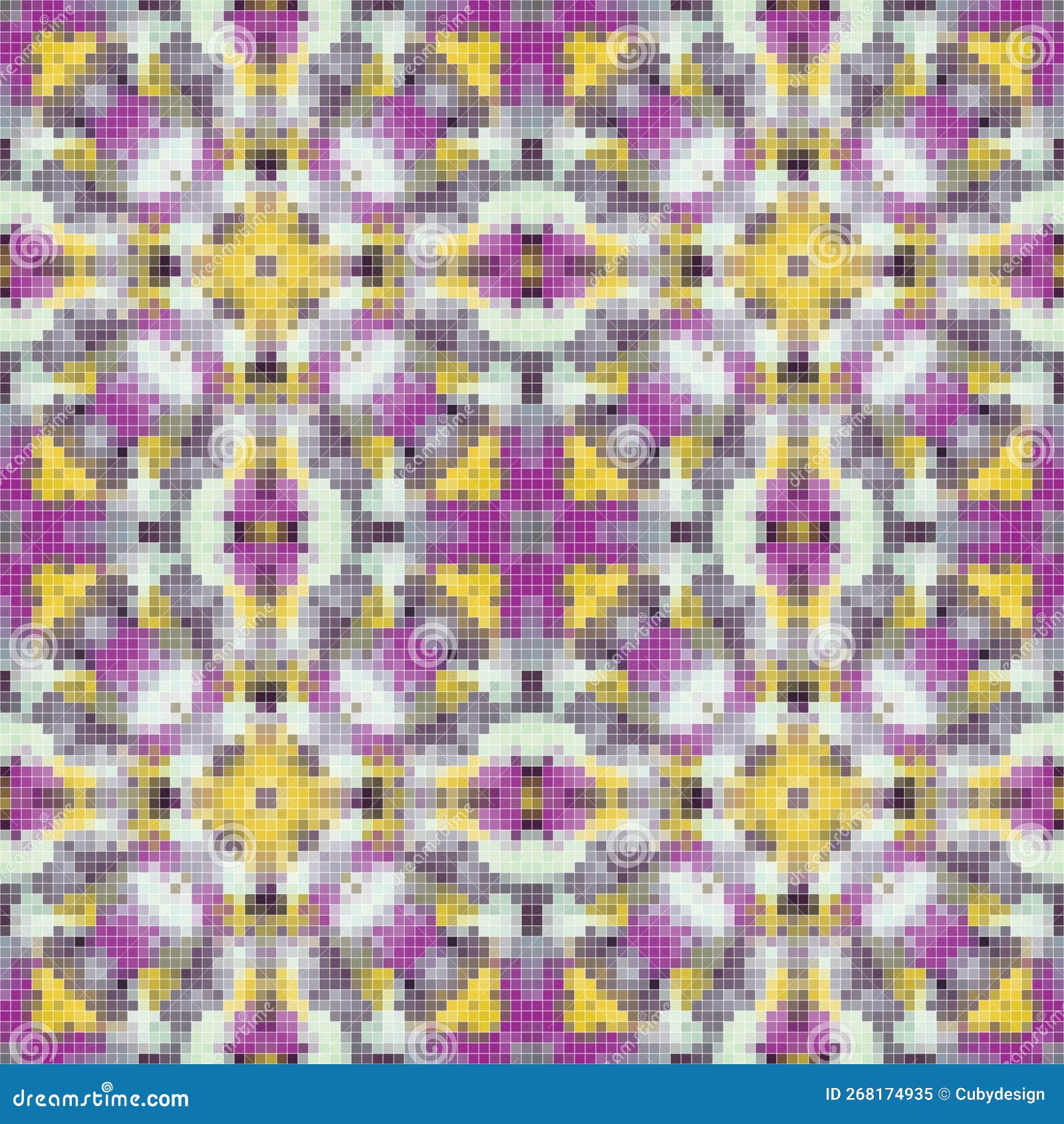 Pixel Mosaic Seamless Pattern Design, Repeat Textile Design. Fabric ...