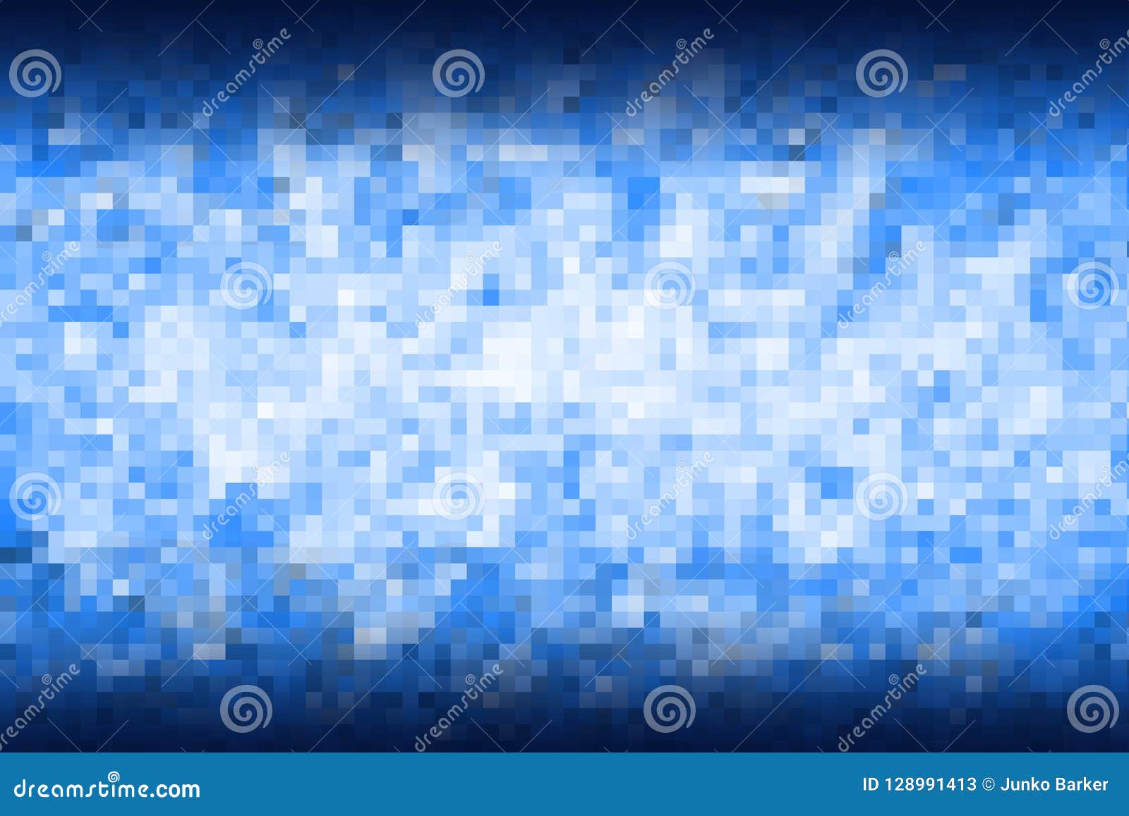 Blue and White Pixel Mosaic Texture Background Stock Illustration ...