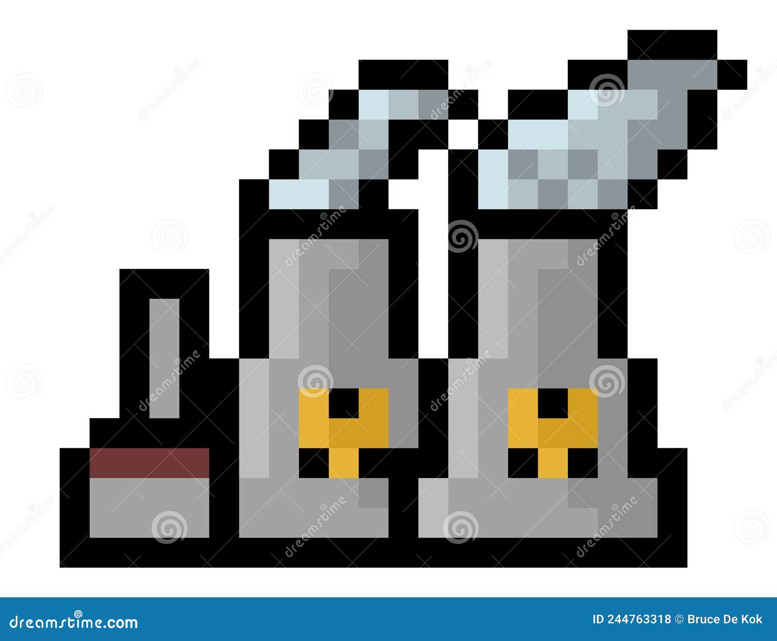 Pixel Nuclear Power Plant Background - High Res 4k Background Royalty ...