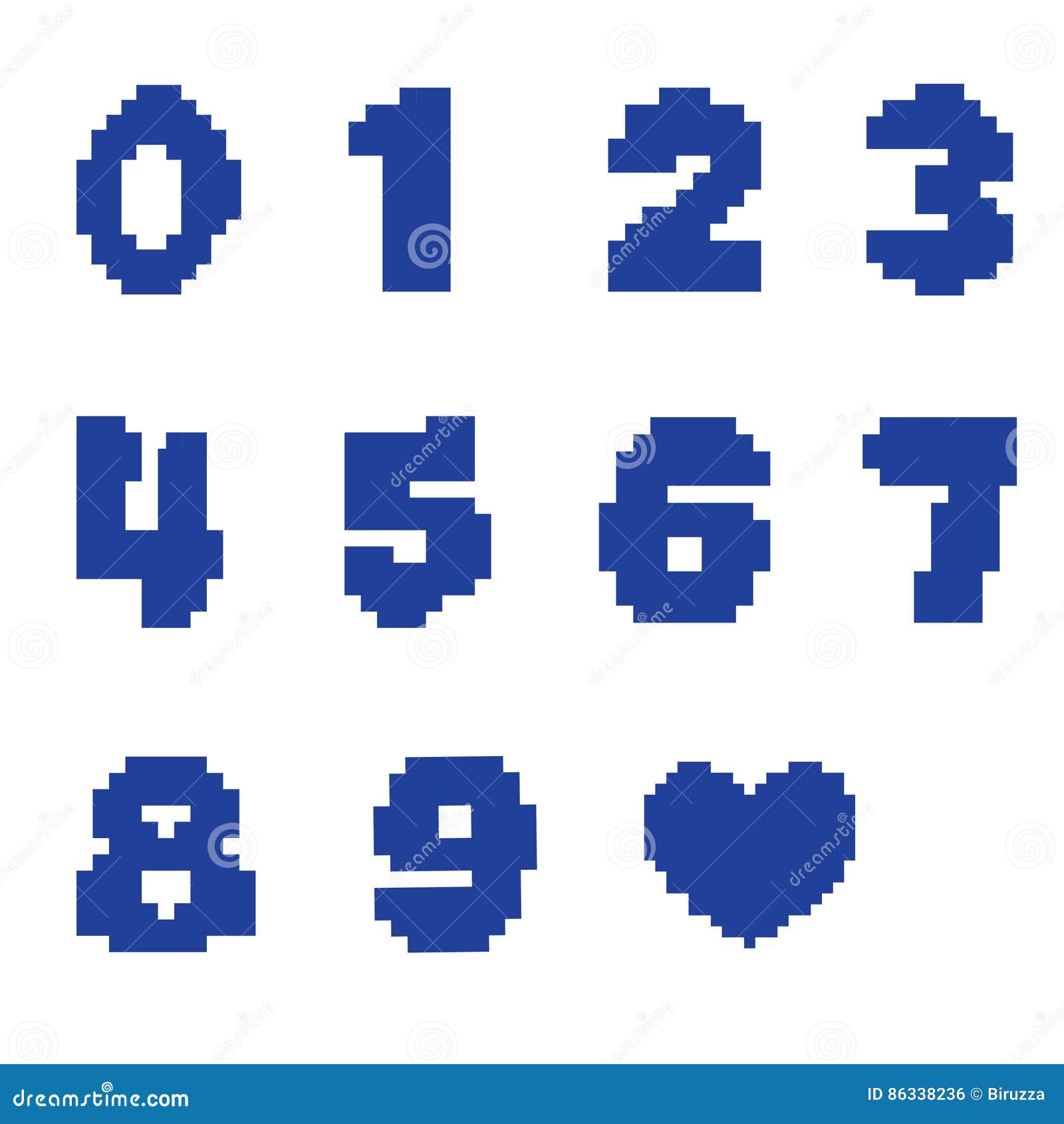 Pixel Numbers. Retro 8 Bit Pixels Number Font Vector Illustration Set ... Pixel Numbers. Retro 8 Bit Pixels Number Font Vector Illustration Set ...