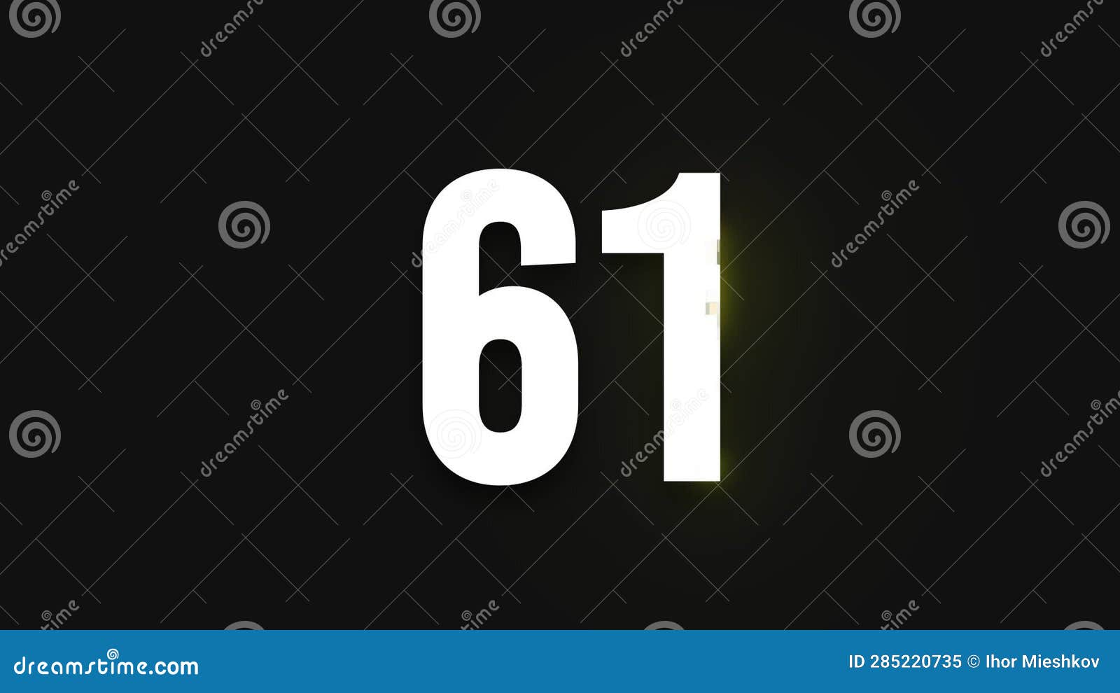 Pixel Numeral 61, Number Sixty One, Alpha Channel Stock Video - Video ...