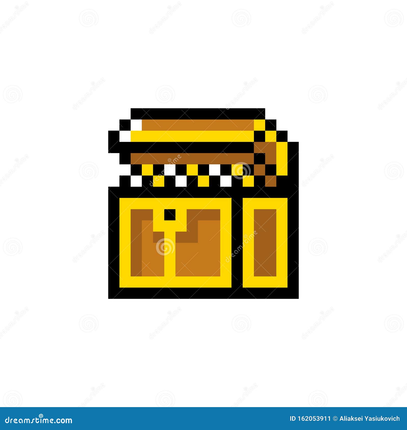 Pixel object art. stock vector. Illustration of object - 162053911