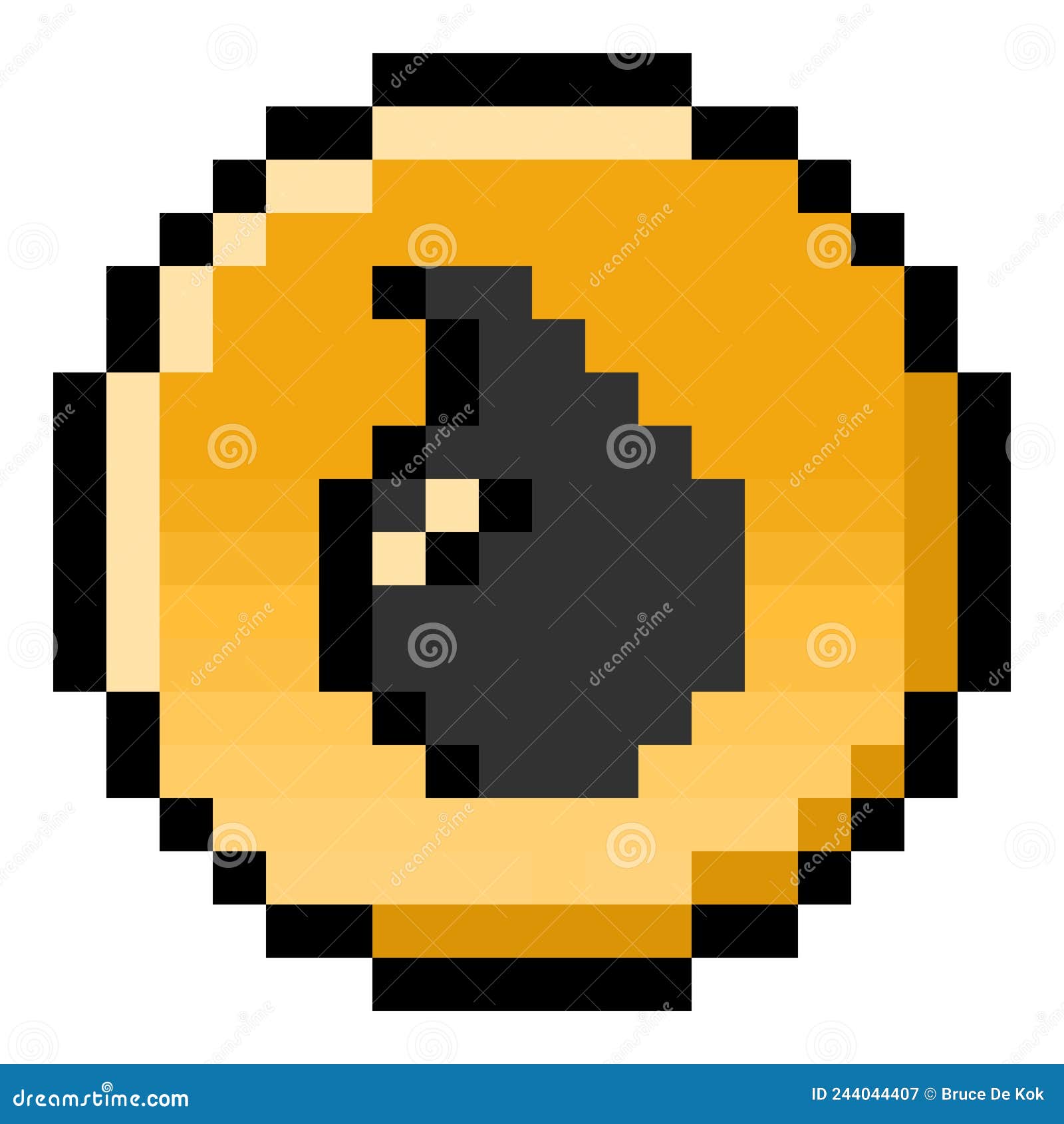 Pixel Oil Coin - Vector, Isolated Stock Vector - Illustration of ...