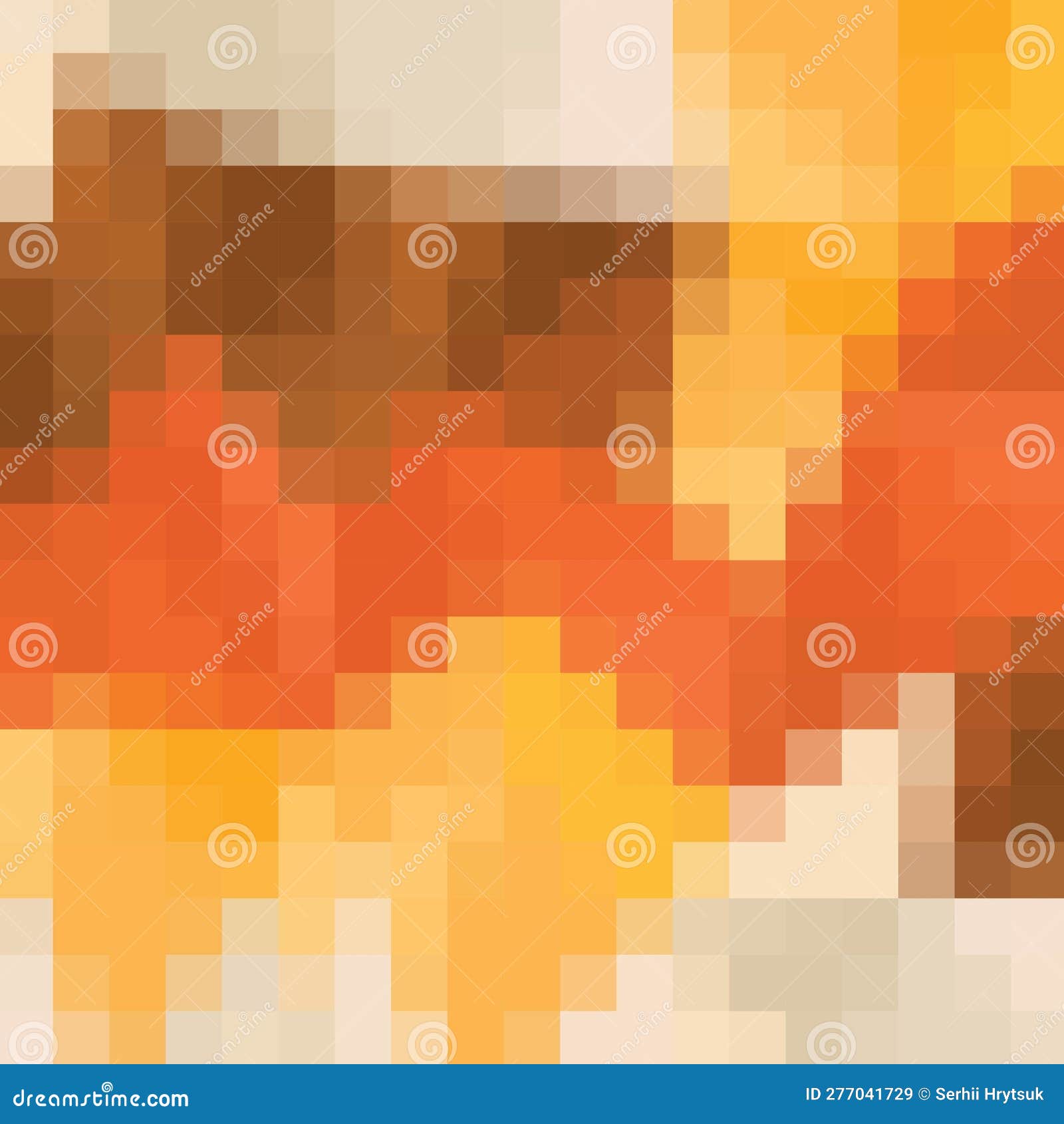 Pixel Orange Background. Polygonal Colored Background. Eps 10 Stock ...