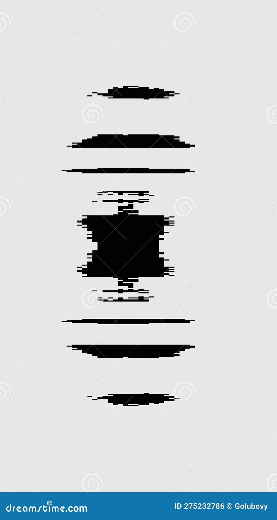 Pixel Pattern 8-bit Glitch Black Artifacts White Stock Illustration ...