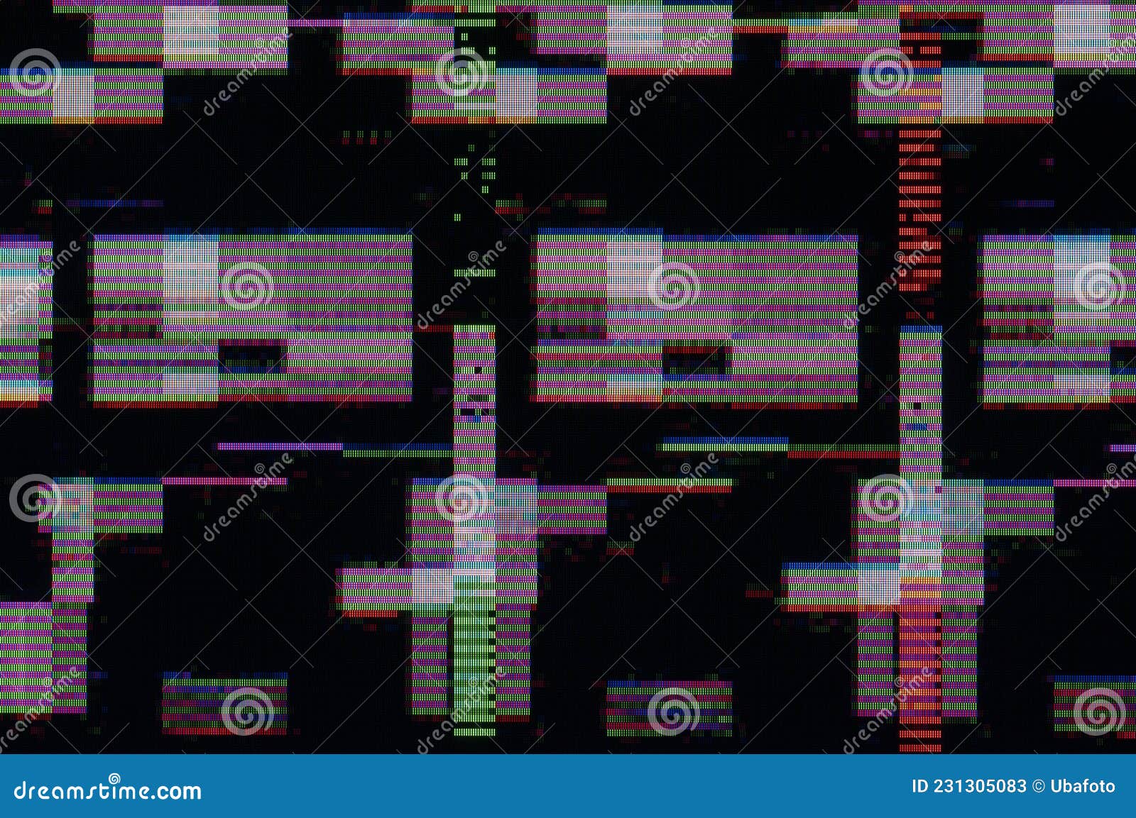 Pixel Pattern of a Digital Glitch Stock Image - Image of minimalism ...