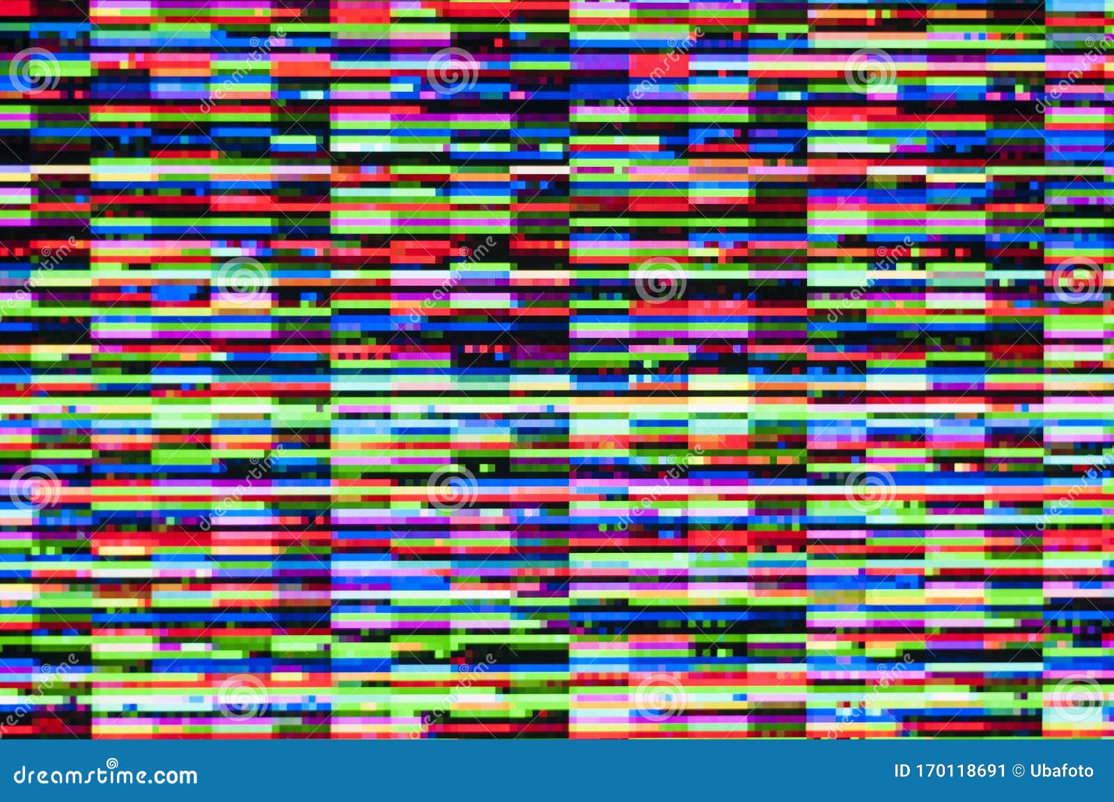 Pixel Pattern of a Digital Glitch Stock Image - Image of distortion ...