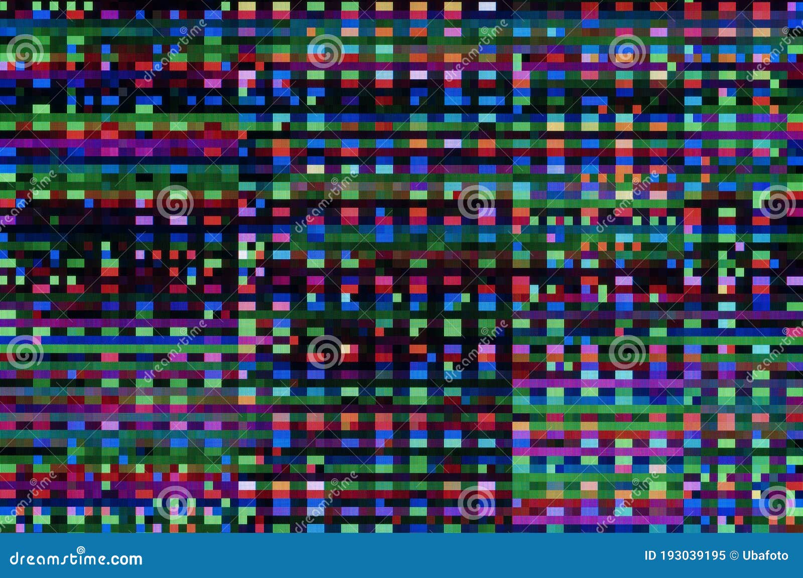 Pixel Pattern of a Digital Glitch Stock Illustration - Illustration of ...
