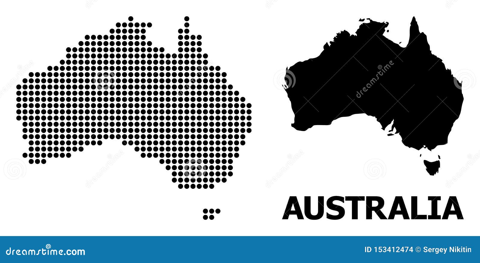 Pixel Pattern Map of Australia Stock Illustration - Illustration of ...