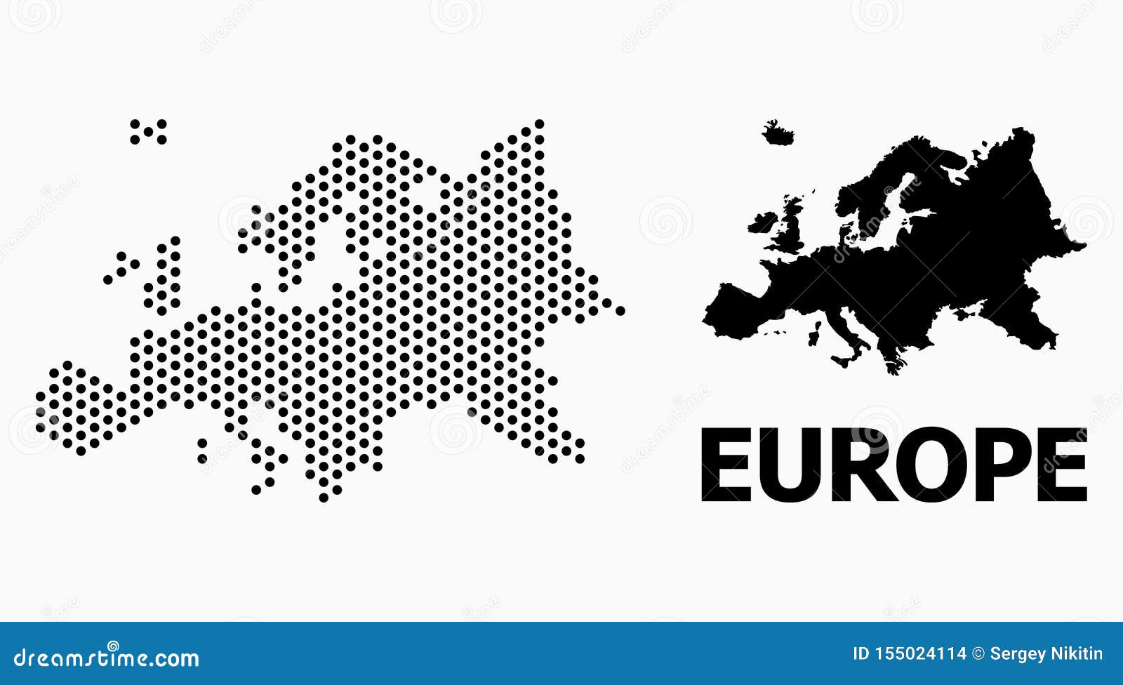 Pixel Pattern Map of Europe Stock Vector - Illustration of array ...