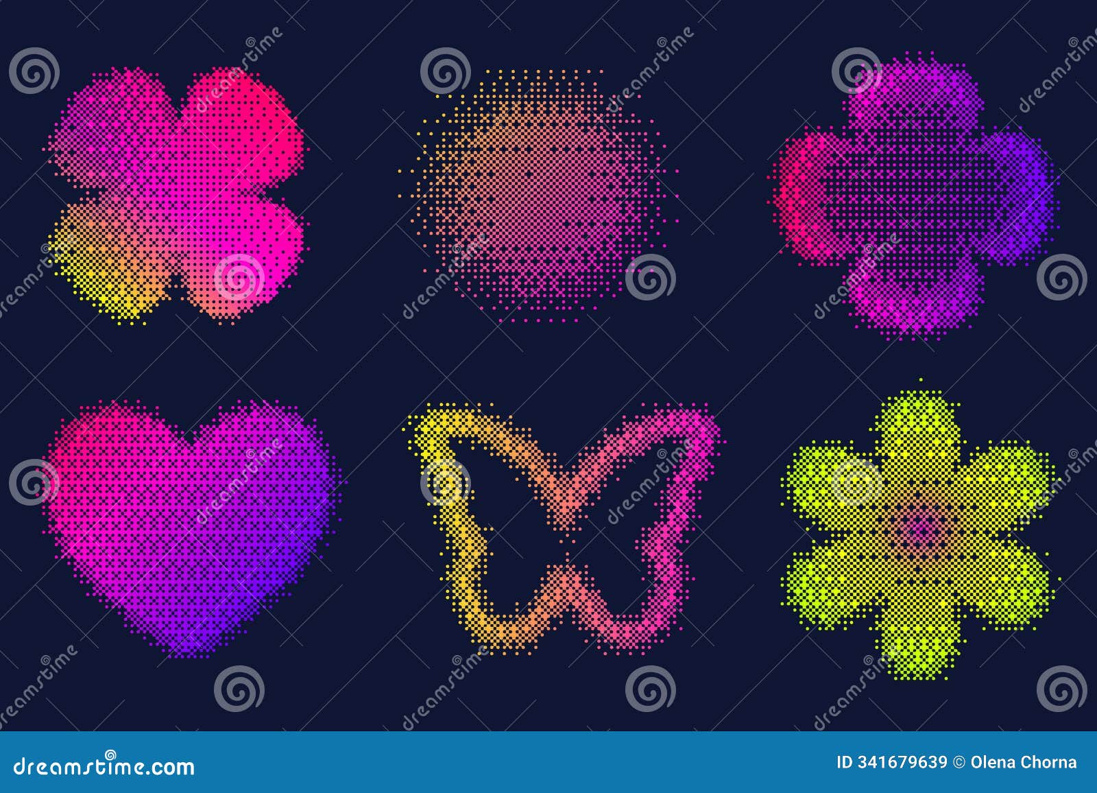 Pixel Art Dither Texture. Bitmap 8-bit Style Noise Pixel Art Background ...