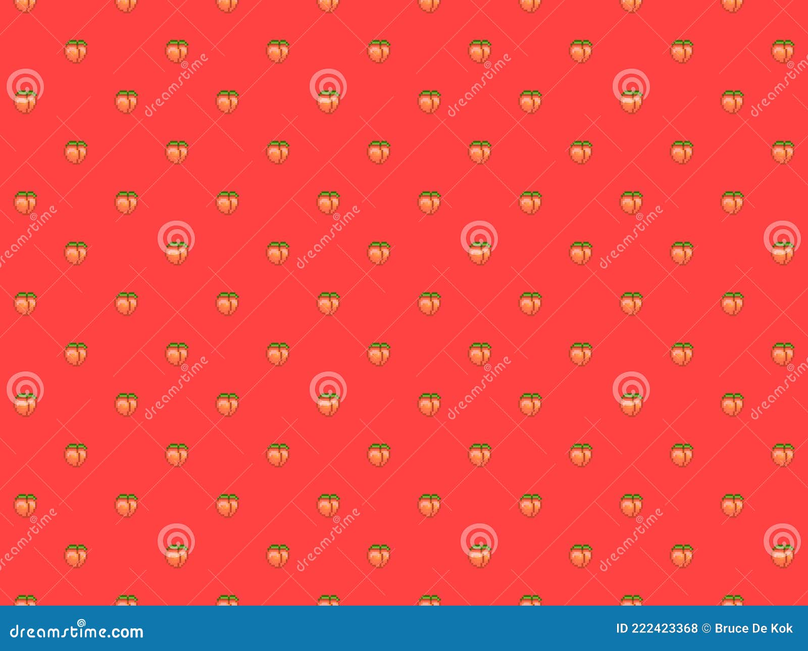 8 Bit Pixel Peach Fruits In Vector | CartoonDealer.com #274255562